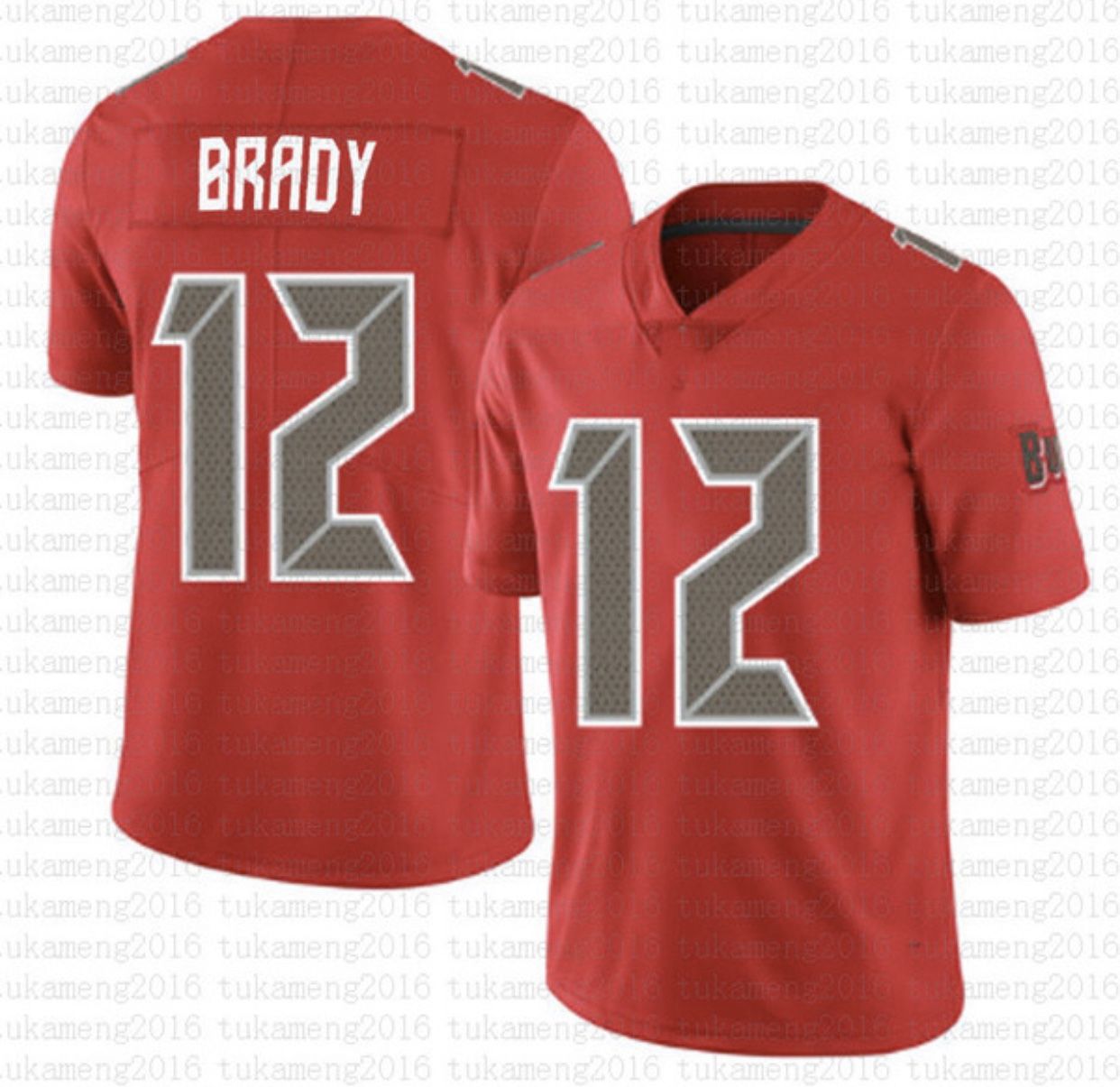 Tom Brady #12 Tampa Bay Buccaneers Stitched Jersey - Color Rush for ...