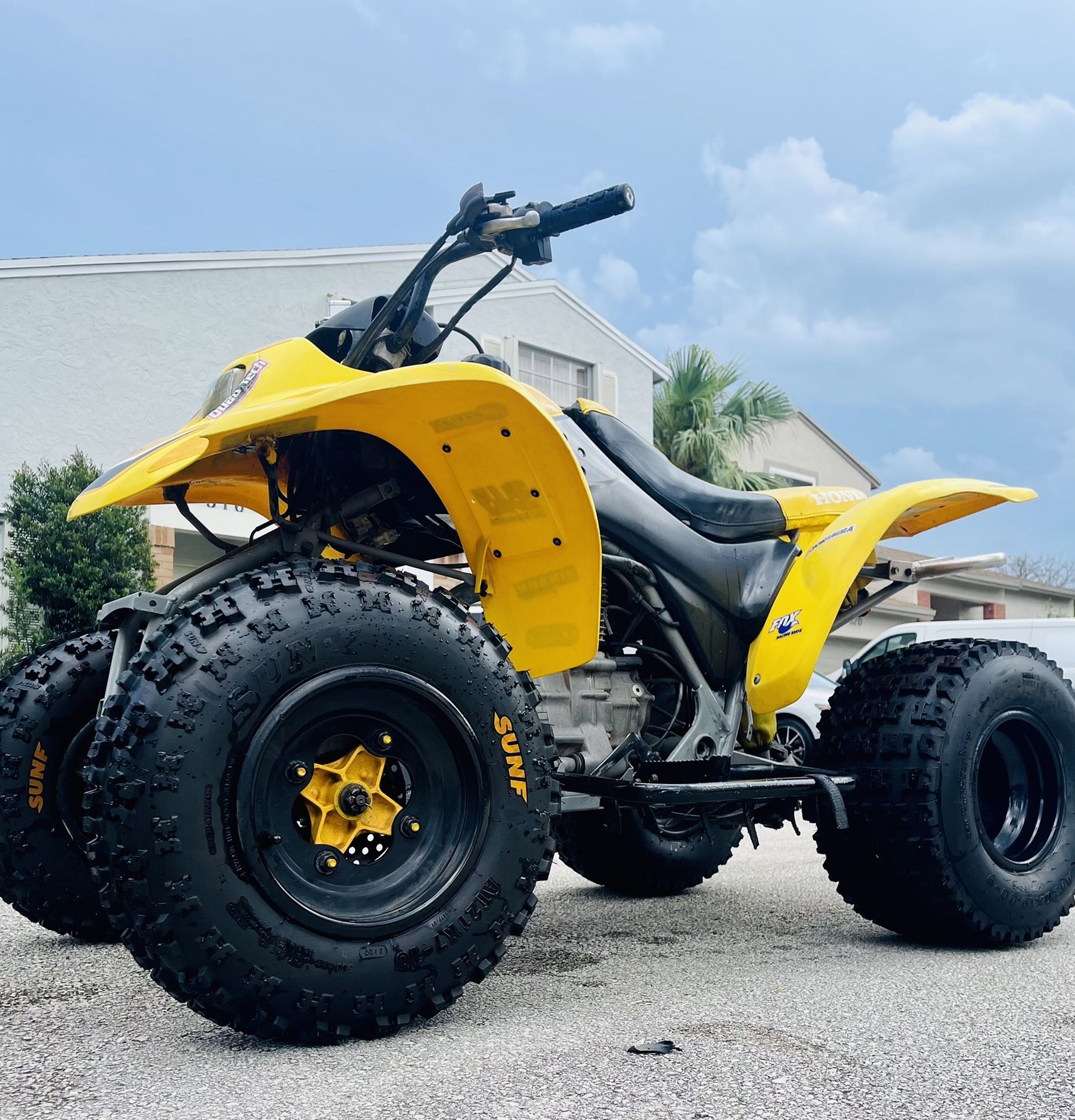 Blue Honda Trx250ex