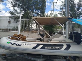Rendova inflatable boat 13’ Yamaha 50 four cycle nice condition ready ...