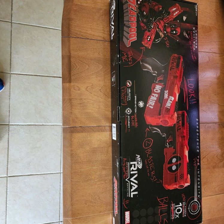 Hasbro - Nerf Rival Deadpool Kronos XVIII-500 Blasters for Sale in ...
