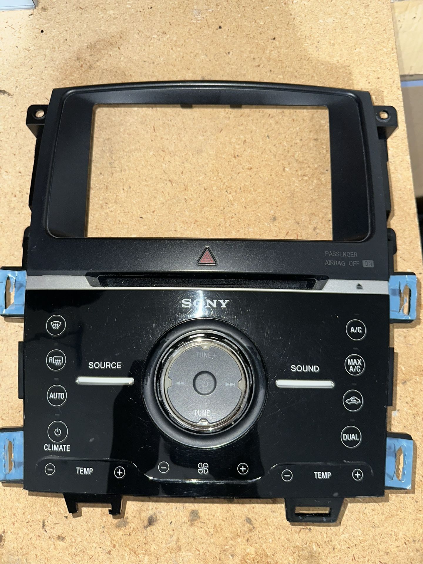 2011-2014 Ford Edge Sony Radio CD Player Climate Control Panel Bezel ...