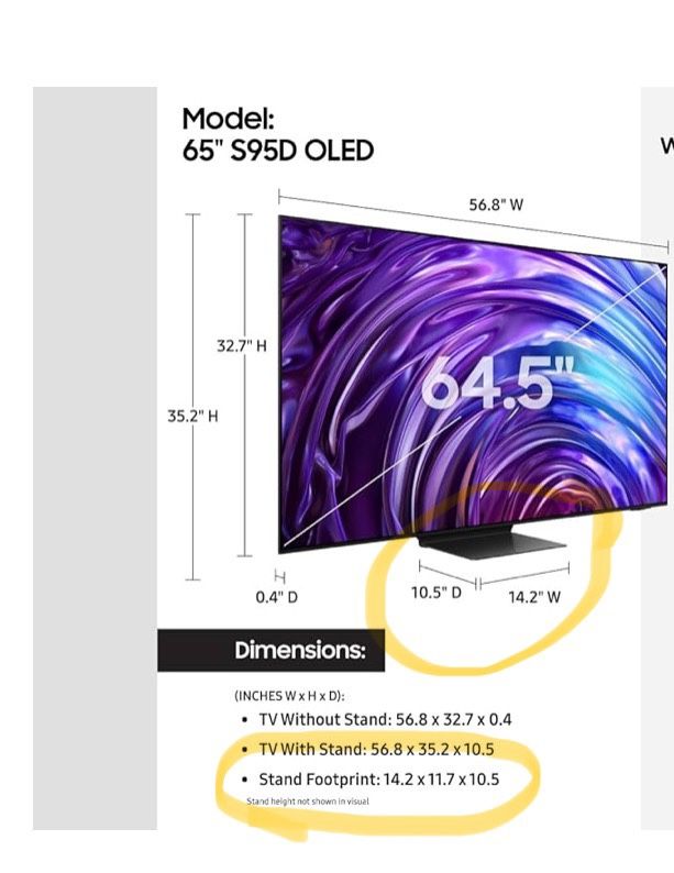 Connect Stand For 64 Inch Samsung TV S95D for Sale in Seattle, WA - OfferUp