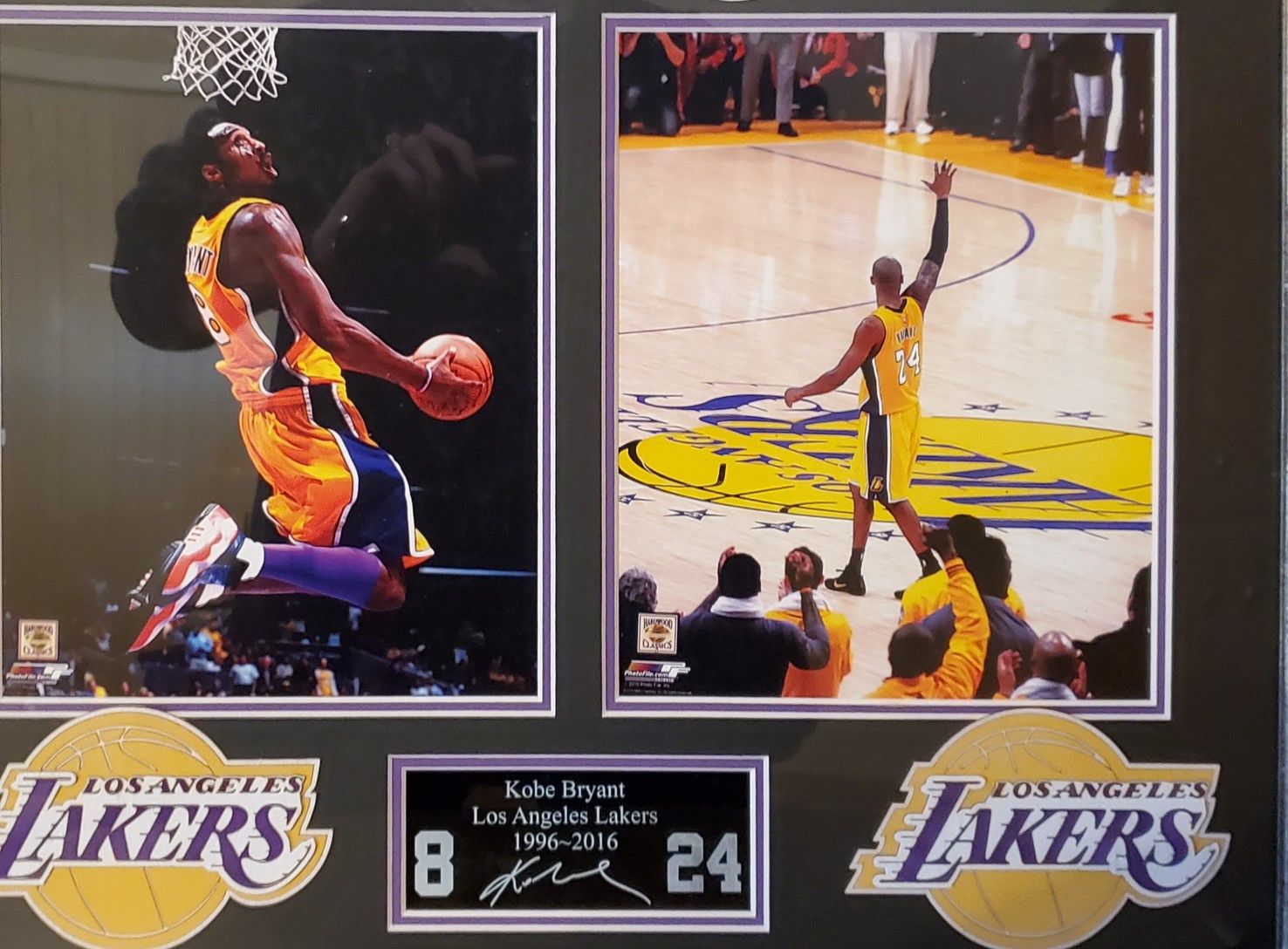 KOBE BRYANT♡** **MAMBA OUT!!** (*FRAMED LAZER ENGRAVED AUTOGRAPH*) for ...