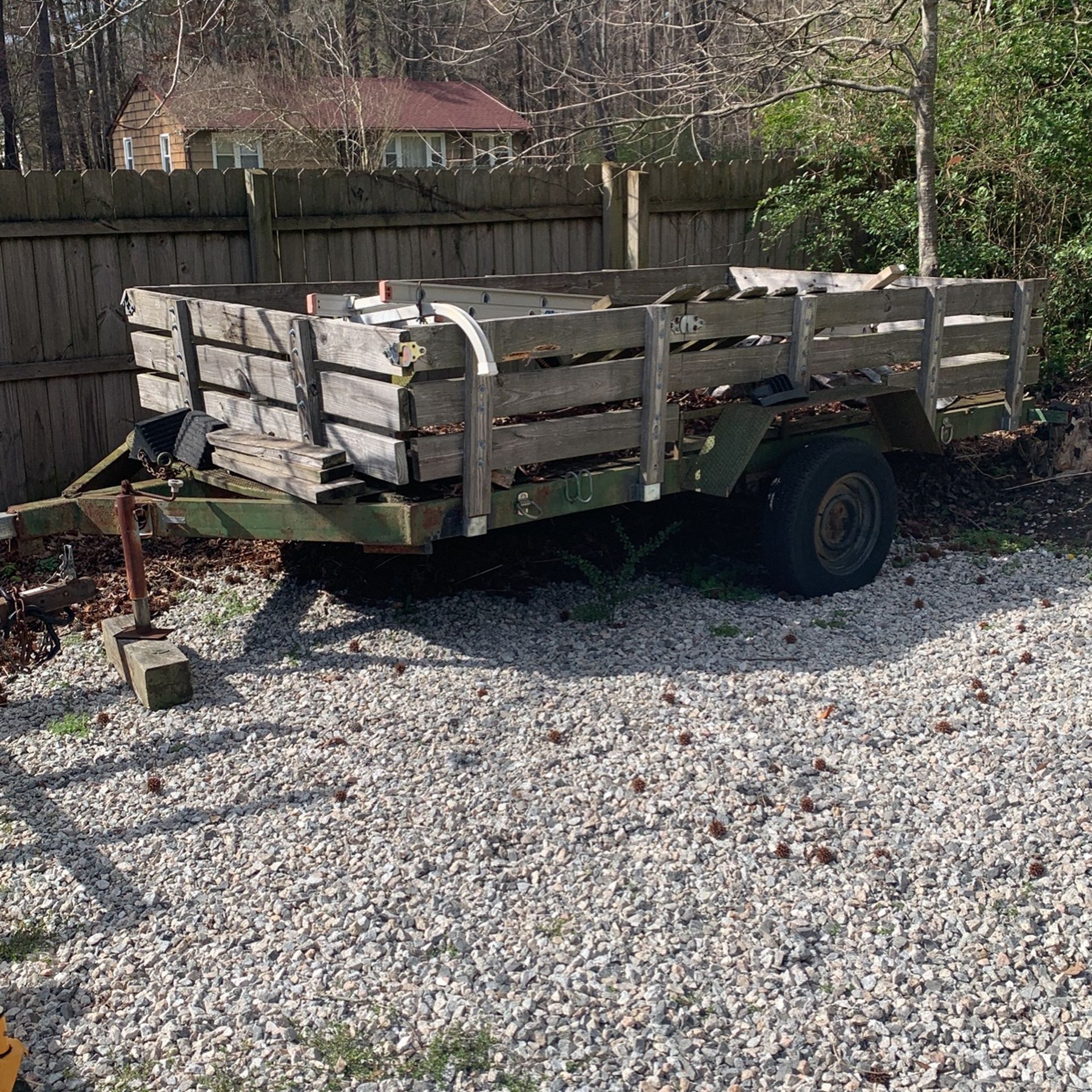 7’x 12’ Green Utility Trailer For sale for Sale in Virginia Beach, VA ...