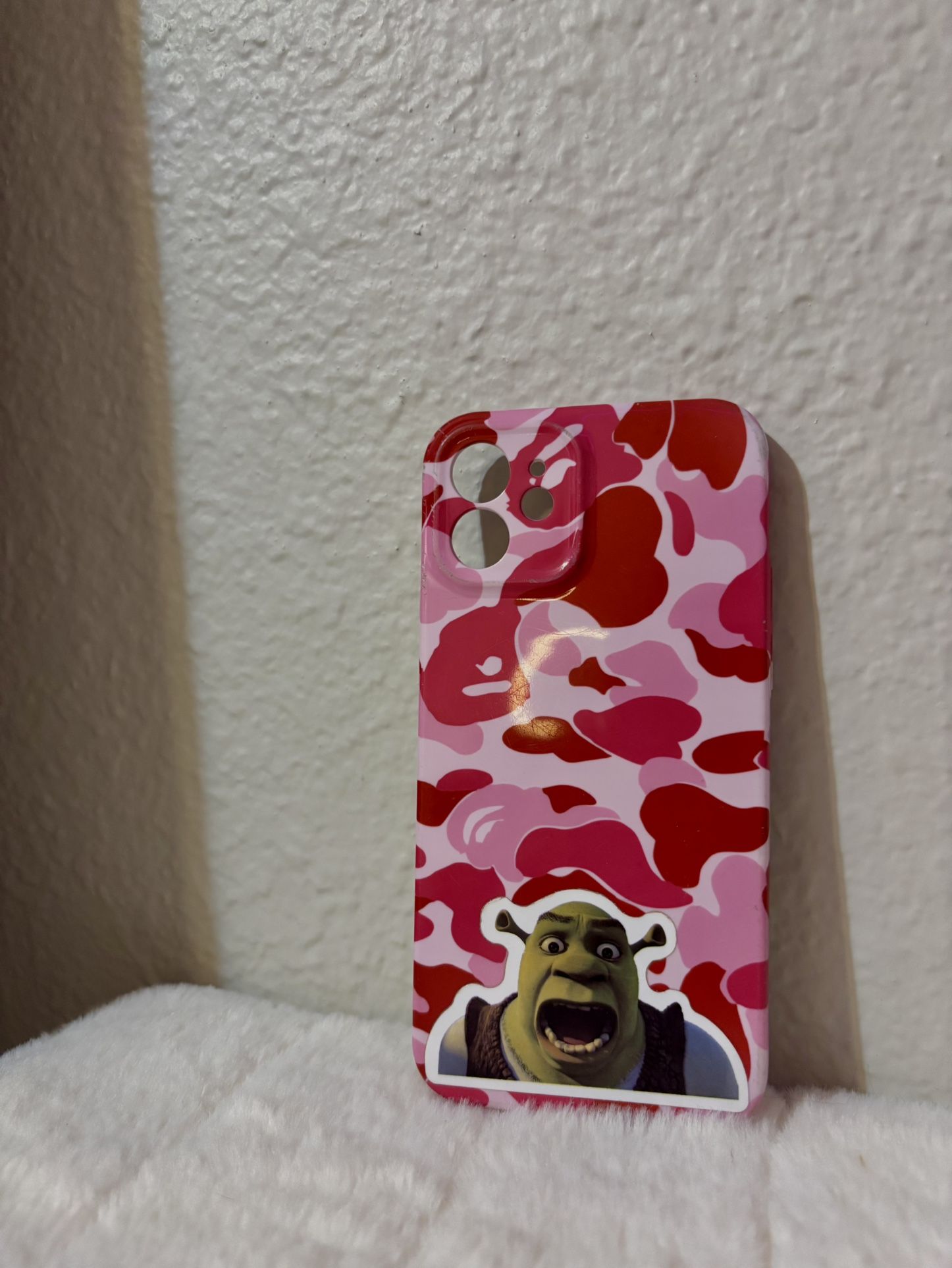 iPhone 12 Case | Bape Pink w/ Shrek sticker for Sale in San Antonio, TX ...