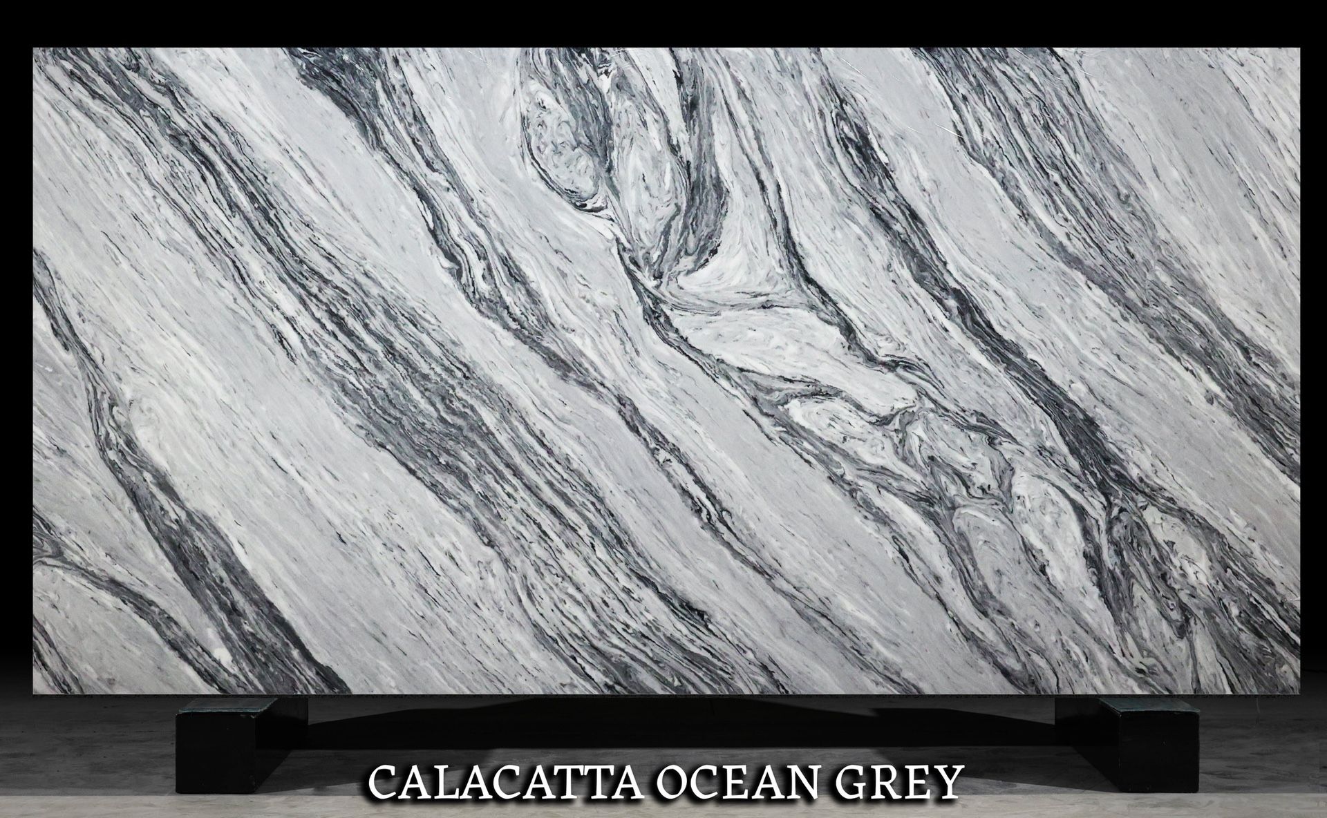 CALACATTA QUARTZ JUMBO SLABS OCEAN GREY 127X64 2CM FOR KITCHEN ...
