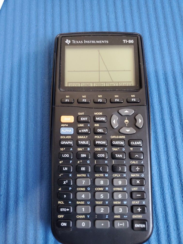 Texas Instruments TI-86 TI86 Black Graphing Calculator with Slide Cover ...