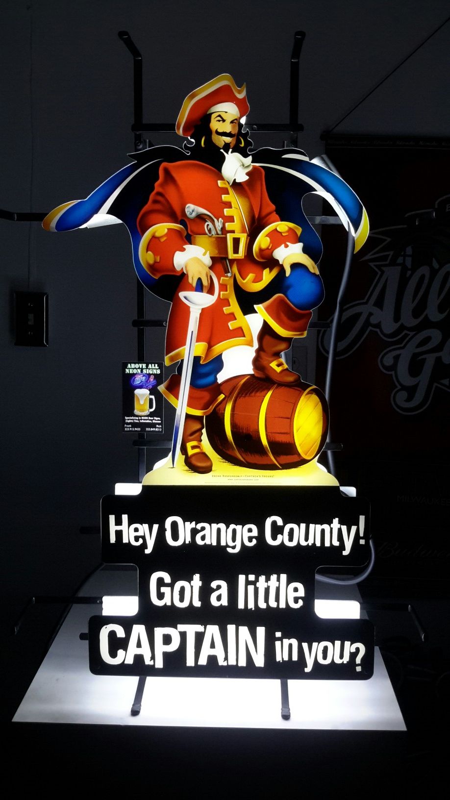 CAPTAIN MORGAN NEON SIGN. for Sale in Los Angeles, CA - OfferUp