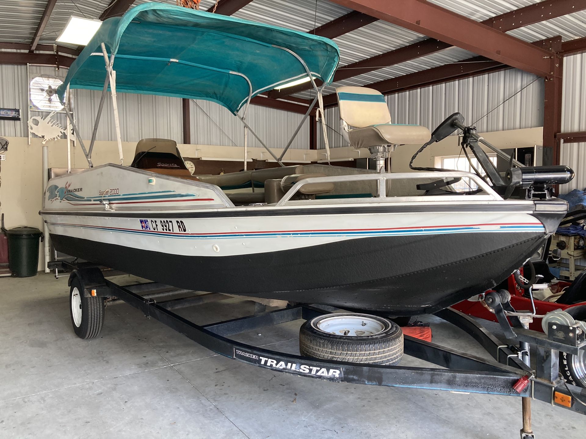 1996 Sun Tracker Sportfish 2000 aluminum Deck Boat for Sale in Lakeside ...