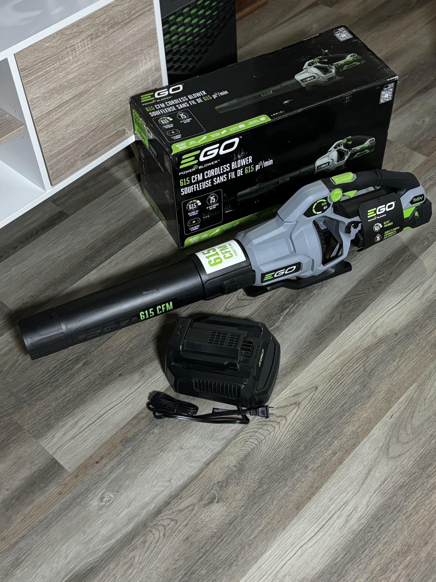 Ego Power+ Leaf Blower, Cordless Electric 615 Cfm, Includes 56v 2.5ah ...