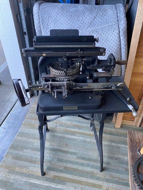 GRAPHOTYPE Metal Dog Tag Embossing Machine With Original Cast Iron ...