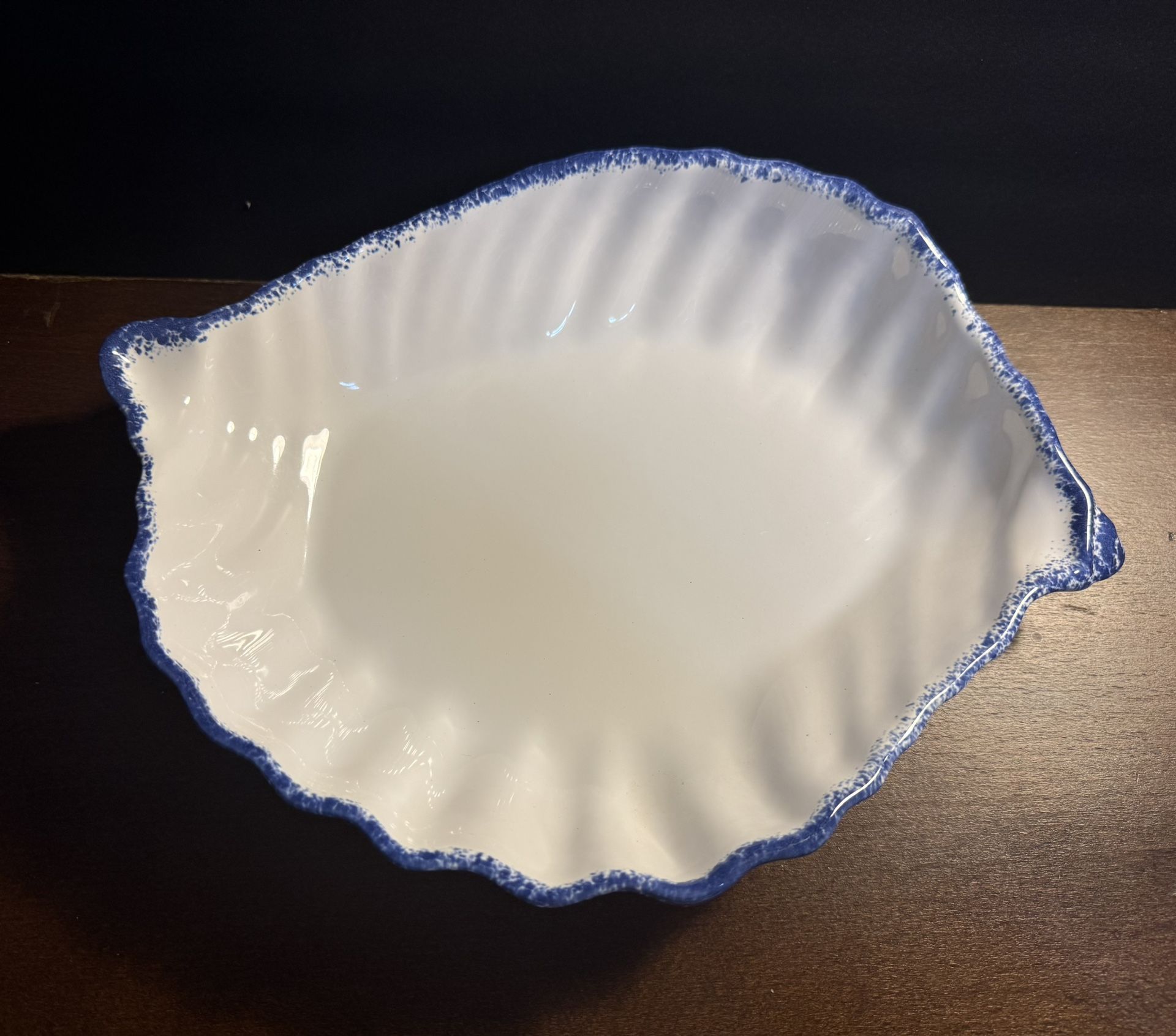 Appolia - France Large Blue Nautical Shell Serving Bowl for Sale in San ...