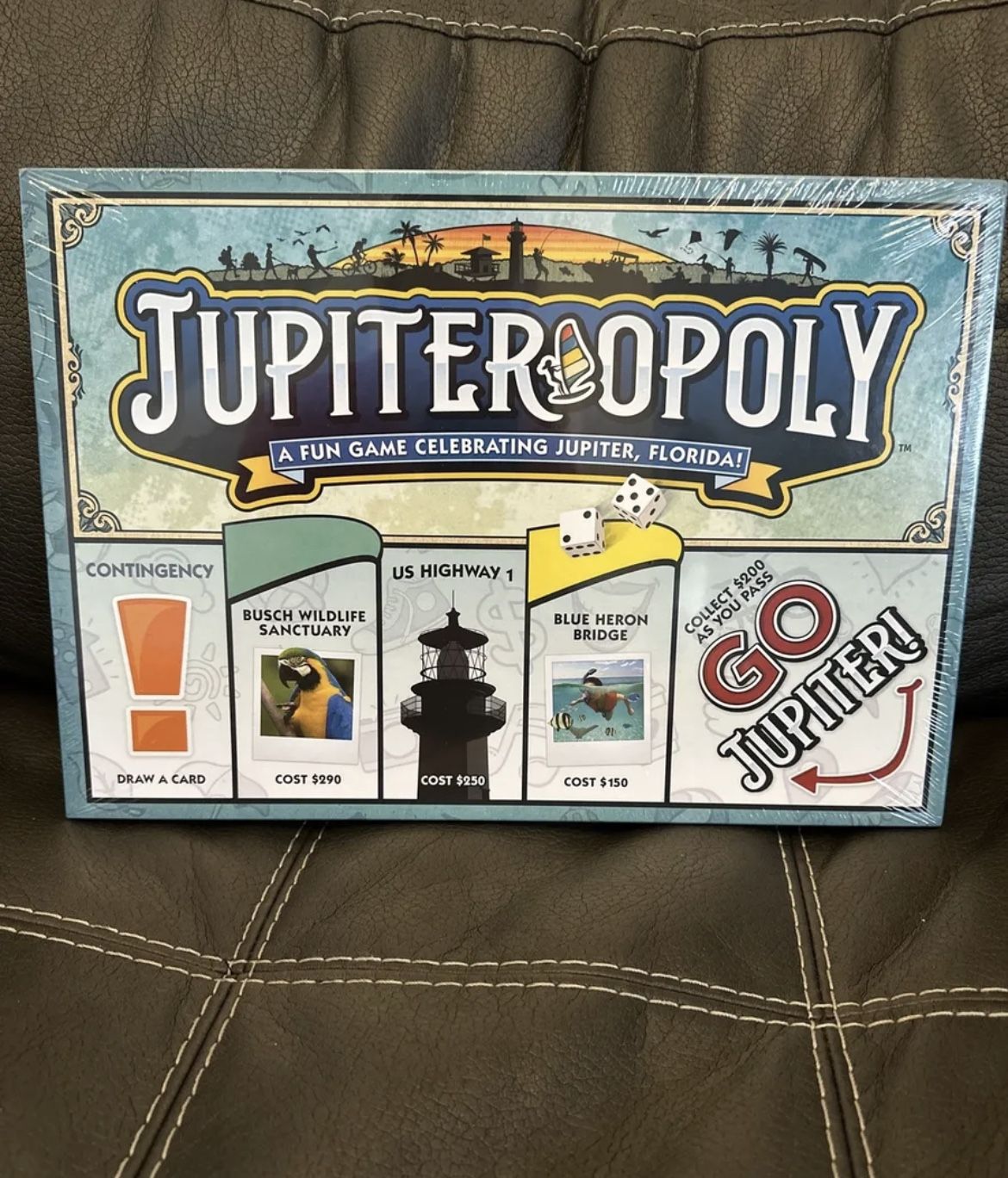 Jupiter opoly Board Game about the Town of Jupiter, Florida Made in USA ...