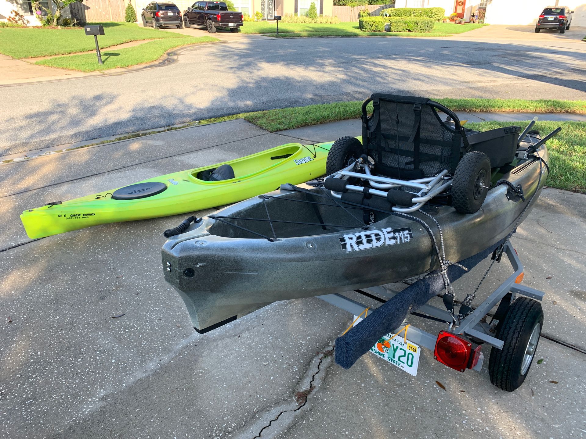 Kayak (Wilderness System Ride 115 fishing kayak) for Sale in Sanford ...