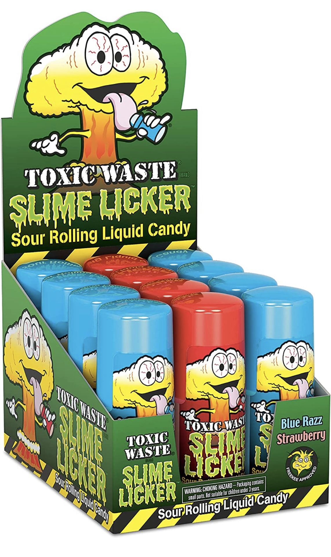 TOXIC WASTE | Slime Licker Sour Rolling Liquid Candy | 12-Count Display ...