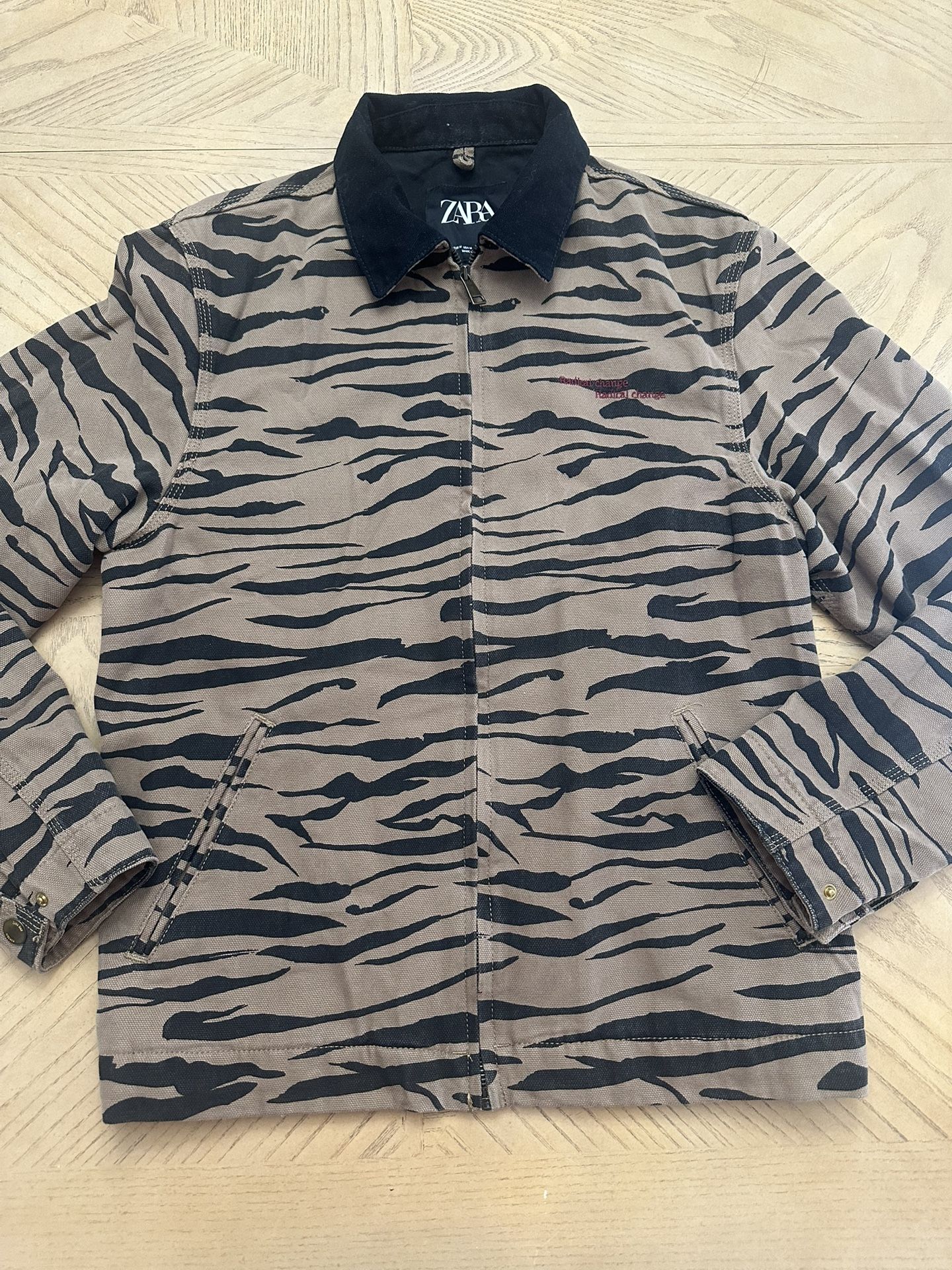 Tiger print Zara jacket men’s adult size medium for Sale in Miami, FL ...