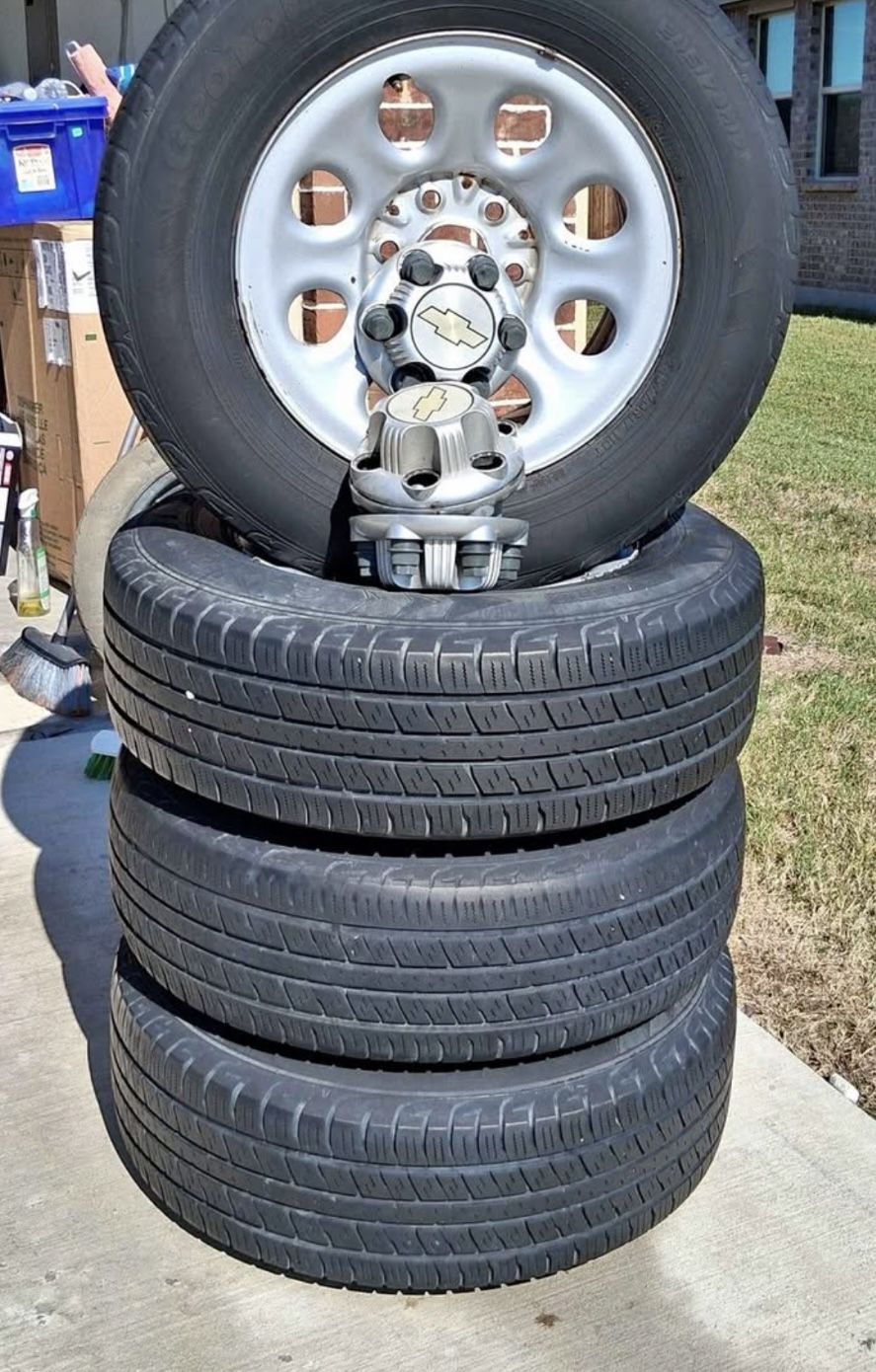 17 inch Chevy Silverado OEM Factory Wheels/Rines 6 Lug All 4 TPMS ...