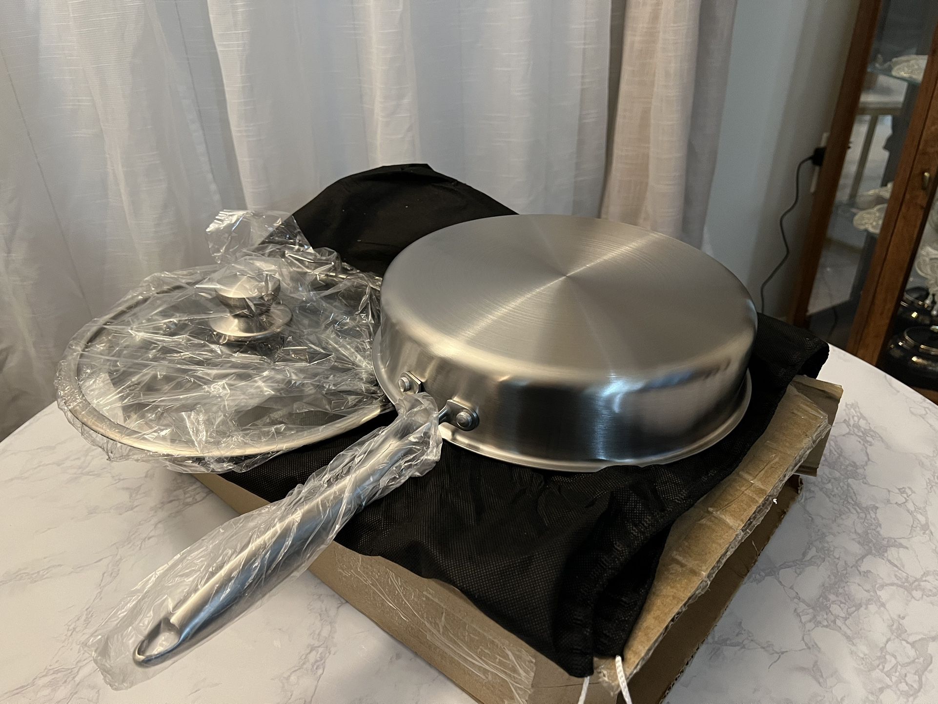 10” Stainless Steel Frying Pan - Item still sealed in package for Sale ...