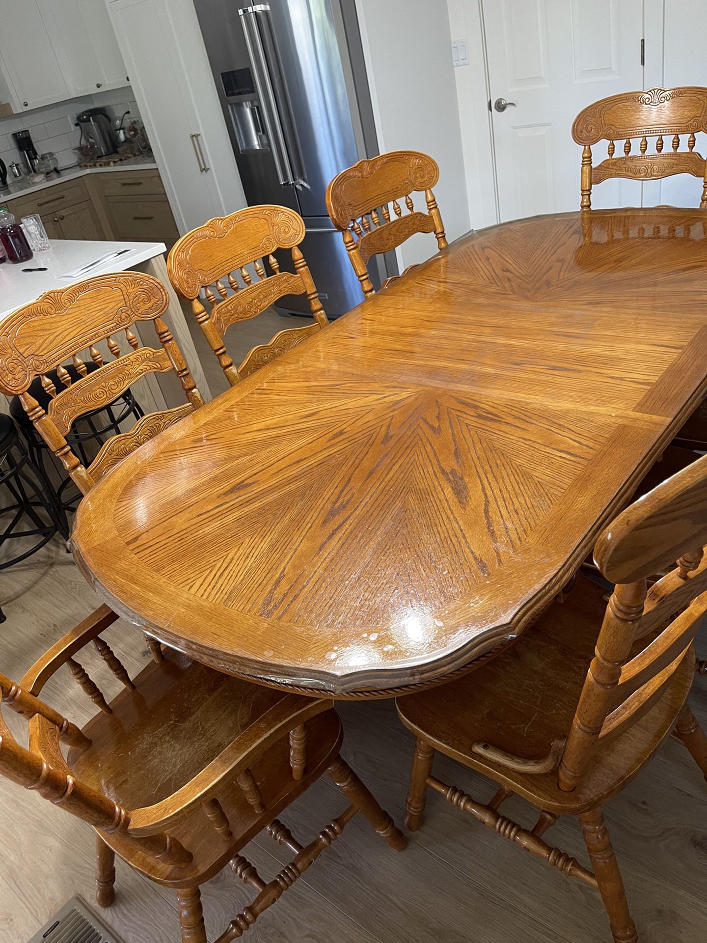 Real Wooden Table - 9 Piece for Sale in Portland, OR - OfferUp