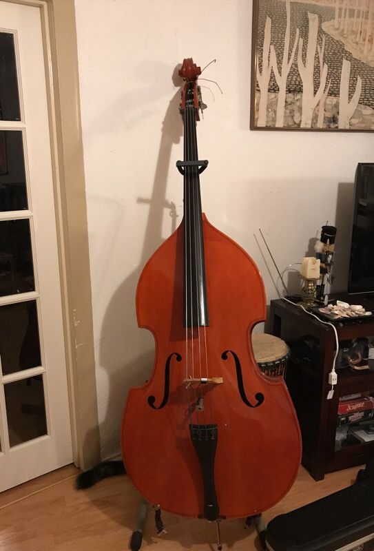 Stand-Up / Upright Bass with stand, BOW and case for Sale in Seattle ...