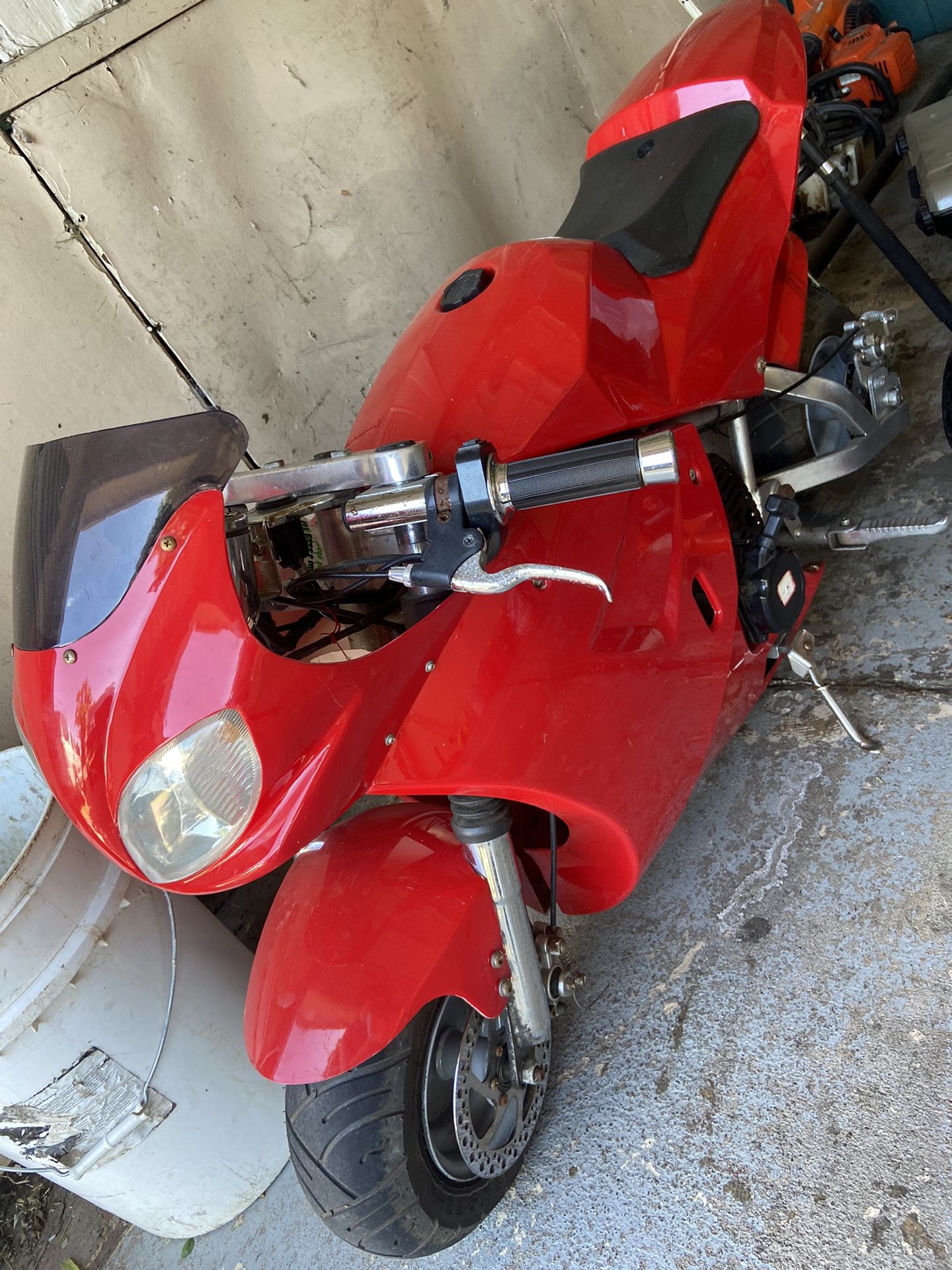 49cc Pocket Bike Red