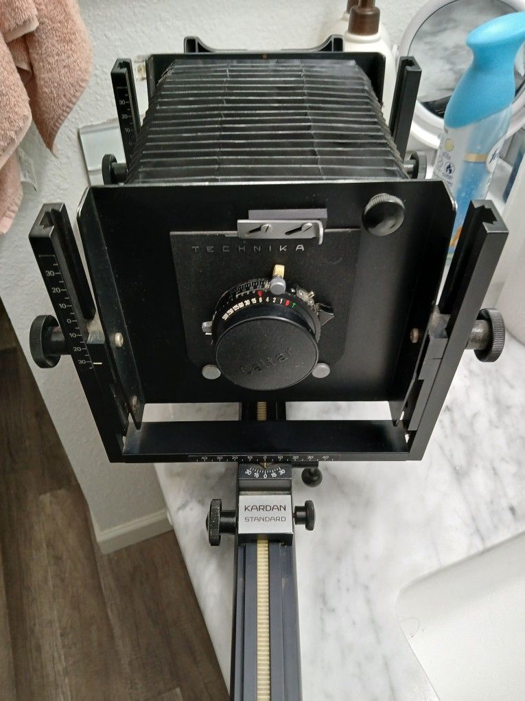 Vintage Linhof Kardan Standard 4x5 Camera W/ Nixon Nikkor -W 150 mm f5 ...