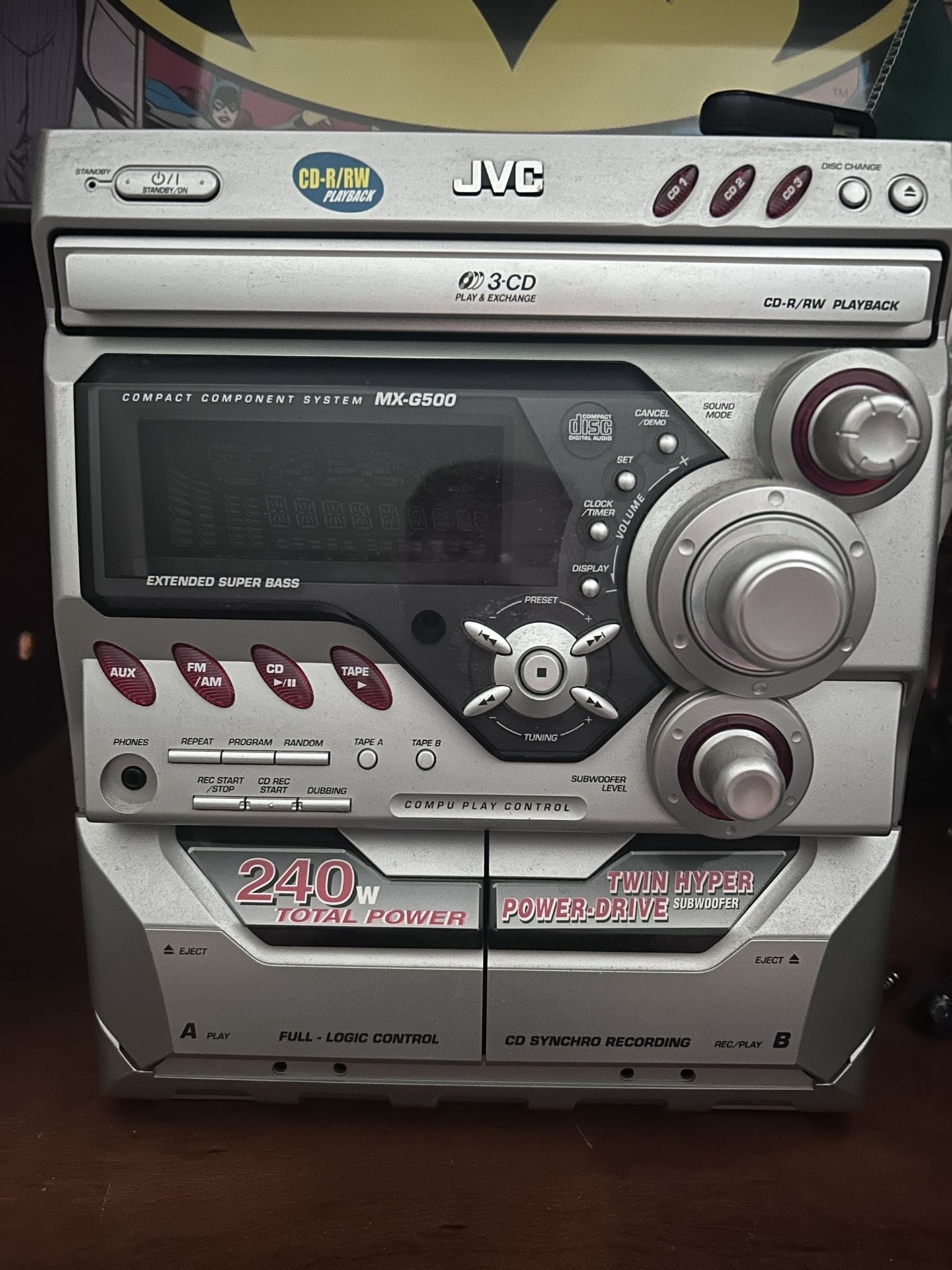 JVC MX- G500 Compact Component System 3 CD Tray / AM-FM Stereo Receiver for Sale in Cypress, TX ...