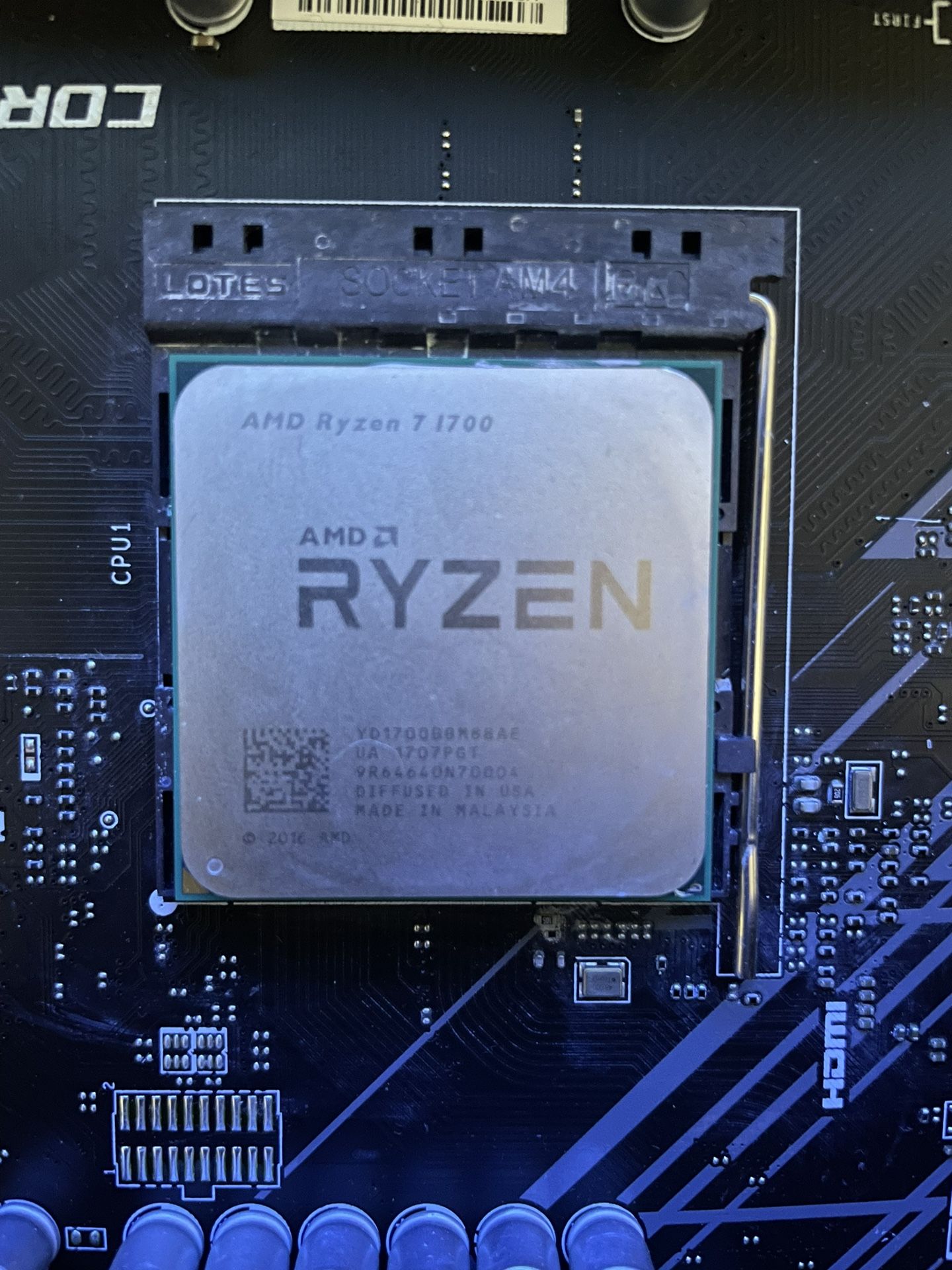 AMD Ryzen 7 1700 CPU for Sale in Anaheim, CA - OfferUp