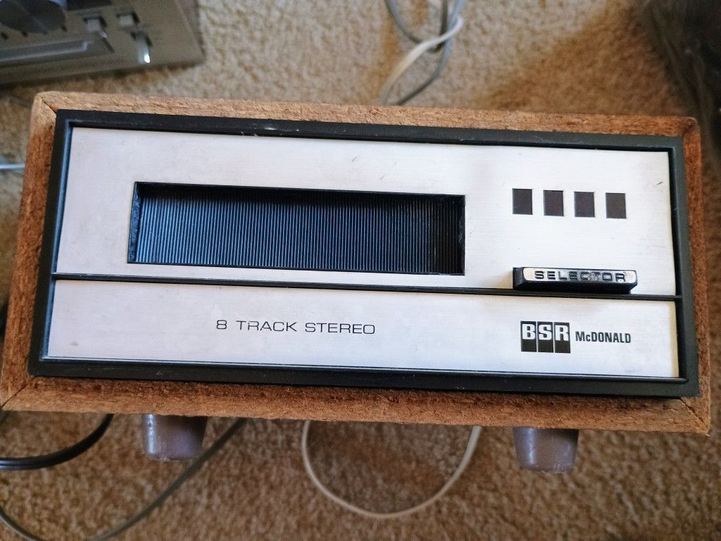 BSR McDonald 8 Track Deck With Built In RCA Left/Right Cable for Sale ...