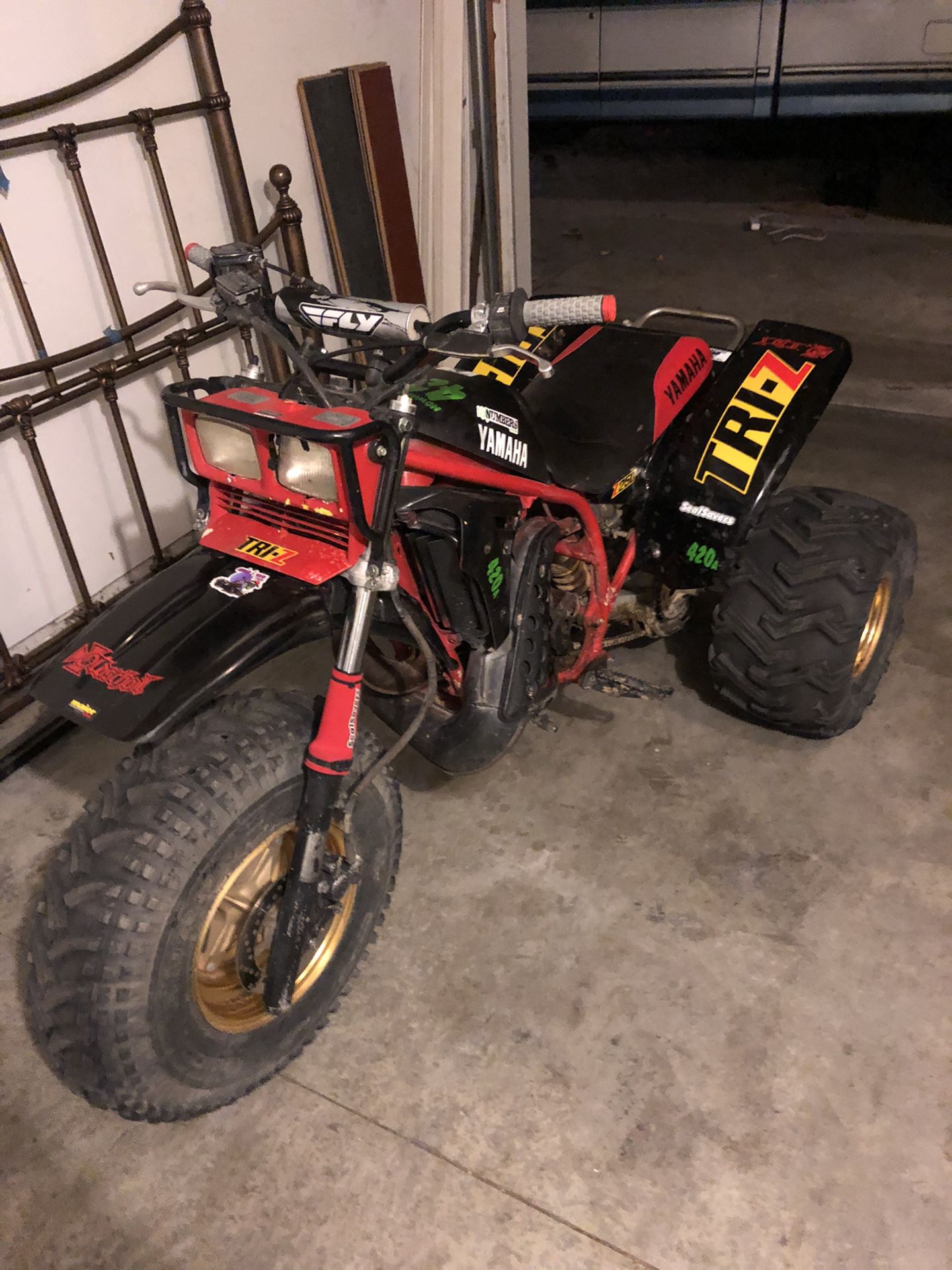 Vintage ATV Graphics Yamaha 1985 TRI-Z 250 Fender Shroud Graphics ...