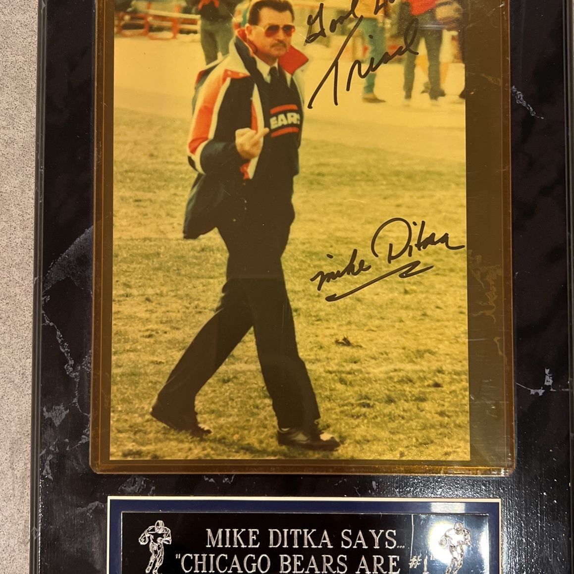 Mike Ditka Finger