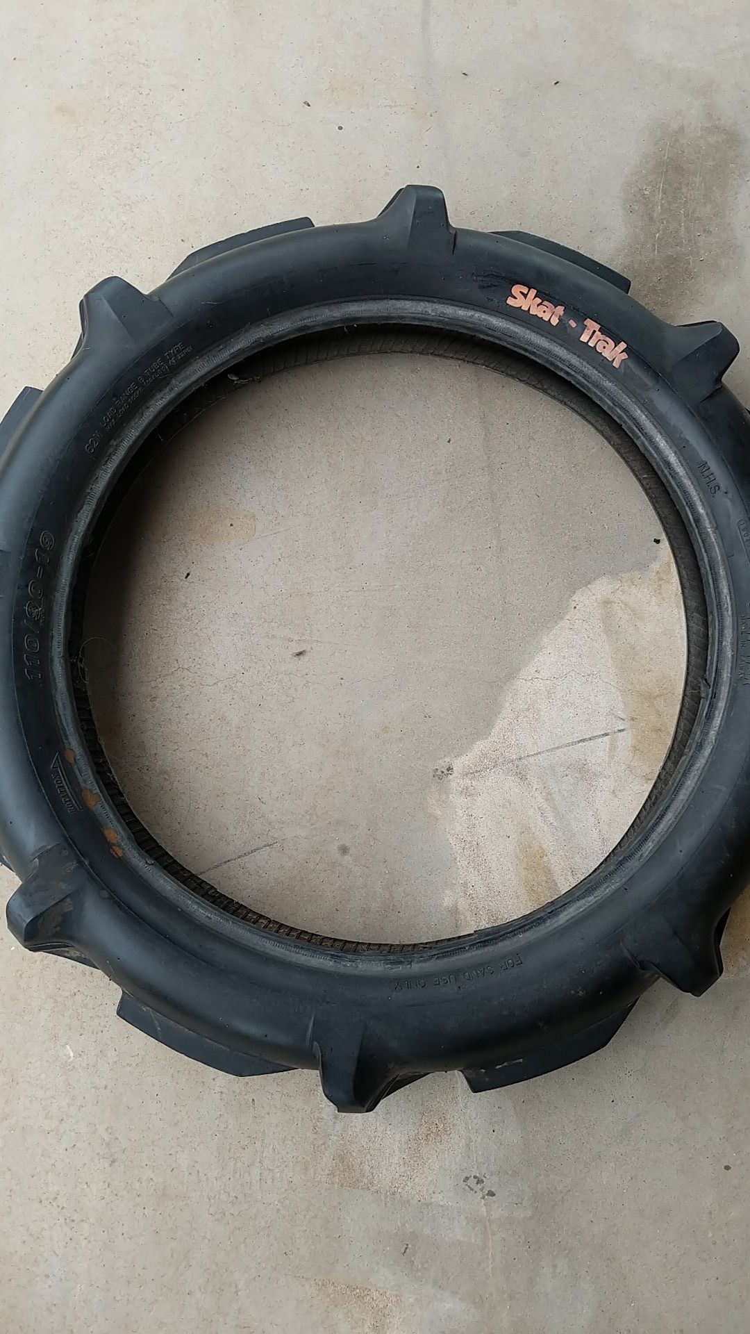 Motorcycle Sand/Paddle Tire Skat-Trak 110/90-19 for Sale in Mesa, AZ ...