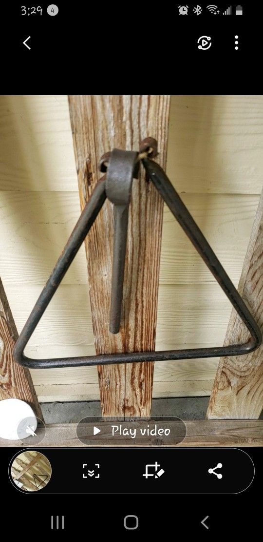 Hanging Cast Iron Dinner Bell for Sale in Spanaway, WA - OfferUp