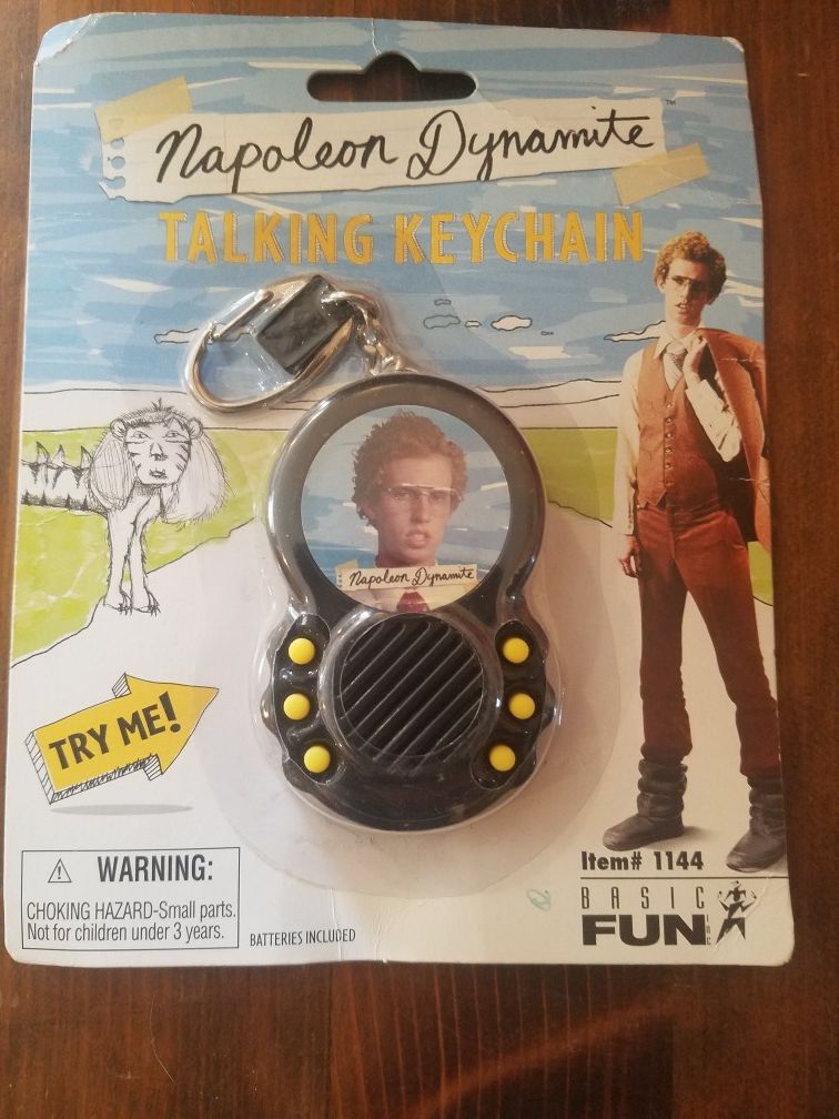 Napoleon Dynamite Sweet Talking Key Chain 2005 NEW on original unopened ...