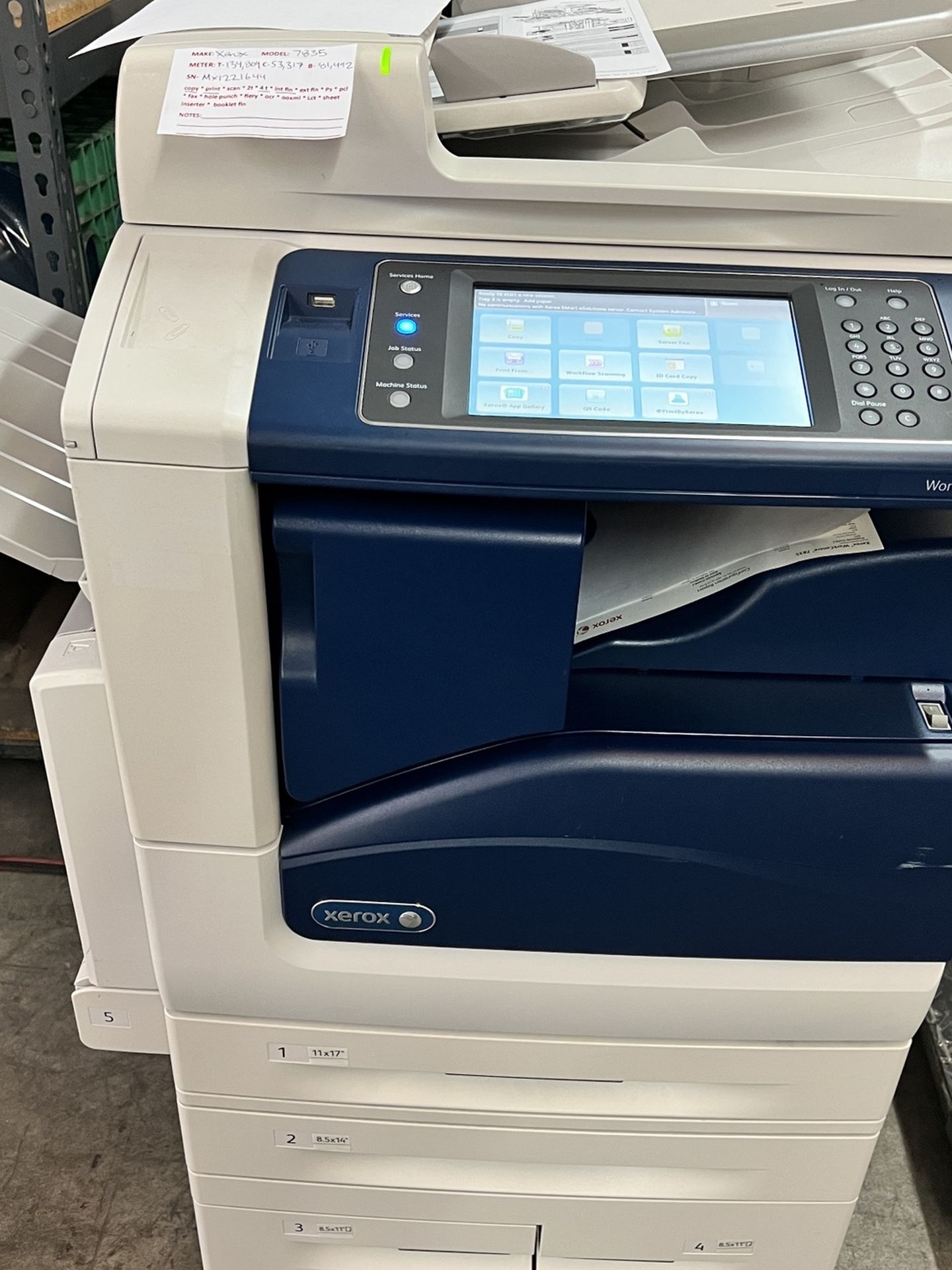 Xerox 7835 Color Digital Copier Printer Scanner All In One for Sale in ...