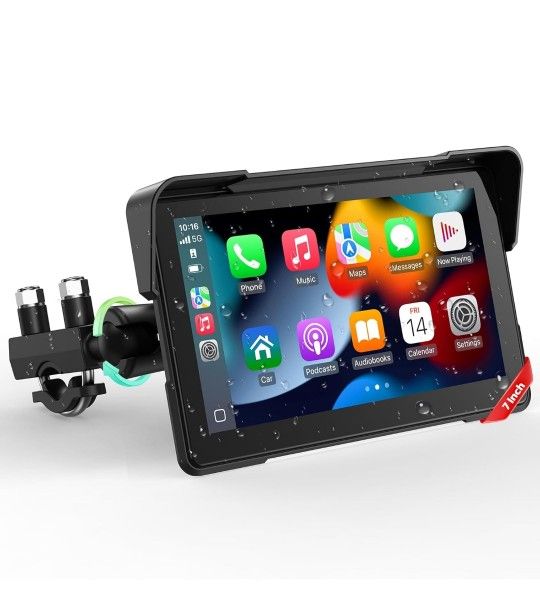 7 Inch Wireless Motorcycle Carplay GPS Navigation System for Sale in ...