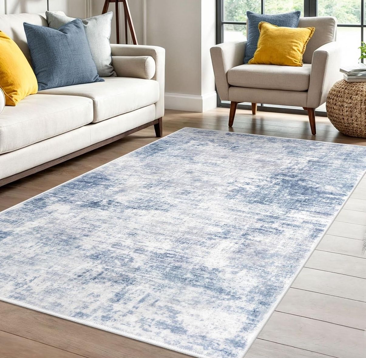 IOHOUZE Abstract Area Rug 4x6 Ft Washable Rugs for Entryway Indoor, Non ...
