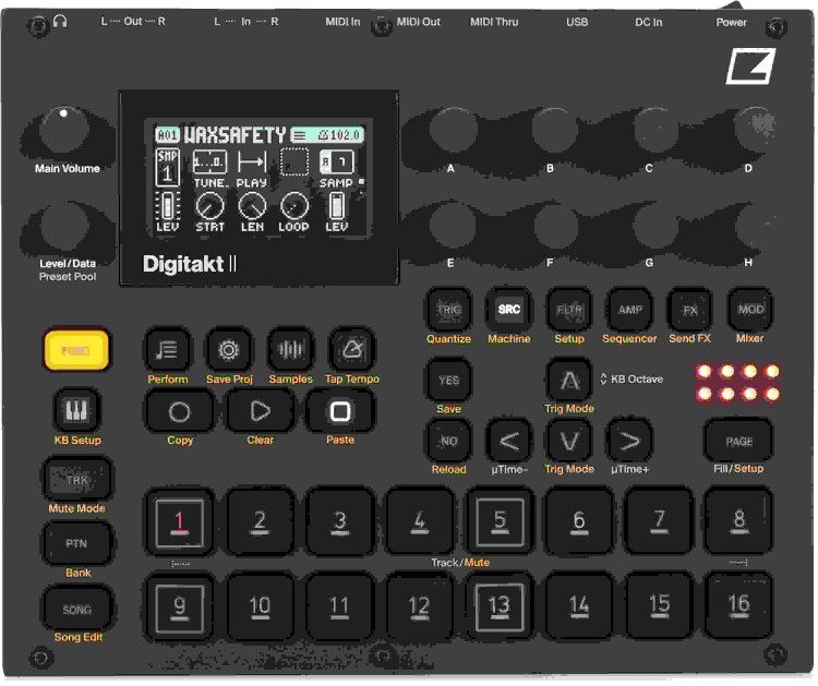 Elektron Digitakt Sampler Sequencer Drum Machine Midi for Sale in San ...