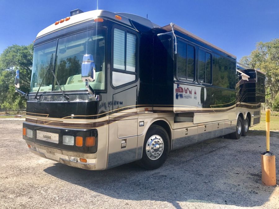 2003 BLUE BIRD WANDERLODGE LXI 43FT DIESEL PUSHER 500HP Detroit diesel ...