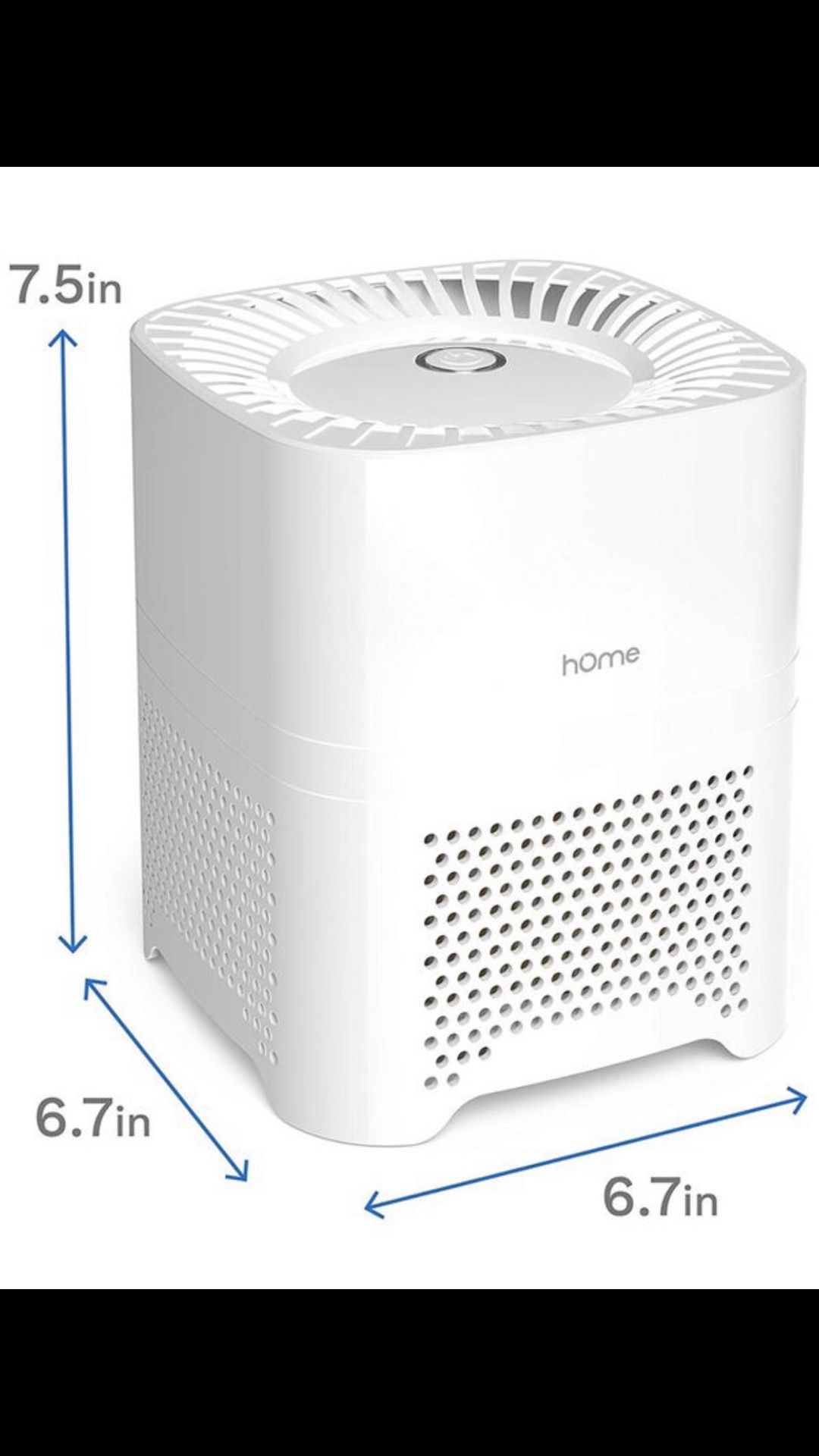 3 in 1 Ionic Air Purifier HEPA Filter - Portable Quiet Mini Air ...