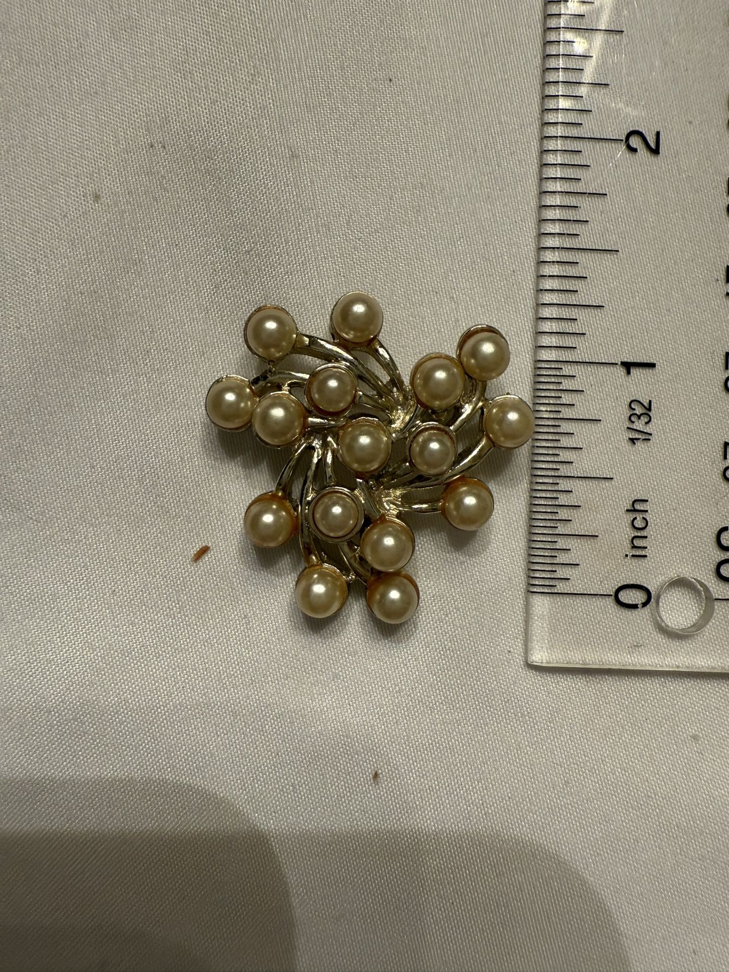 Vintage Faux Pearl Cluster Brooch MCM Jewelry By Emmons for Sale in San ...