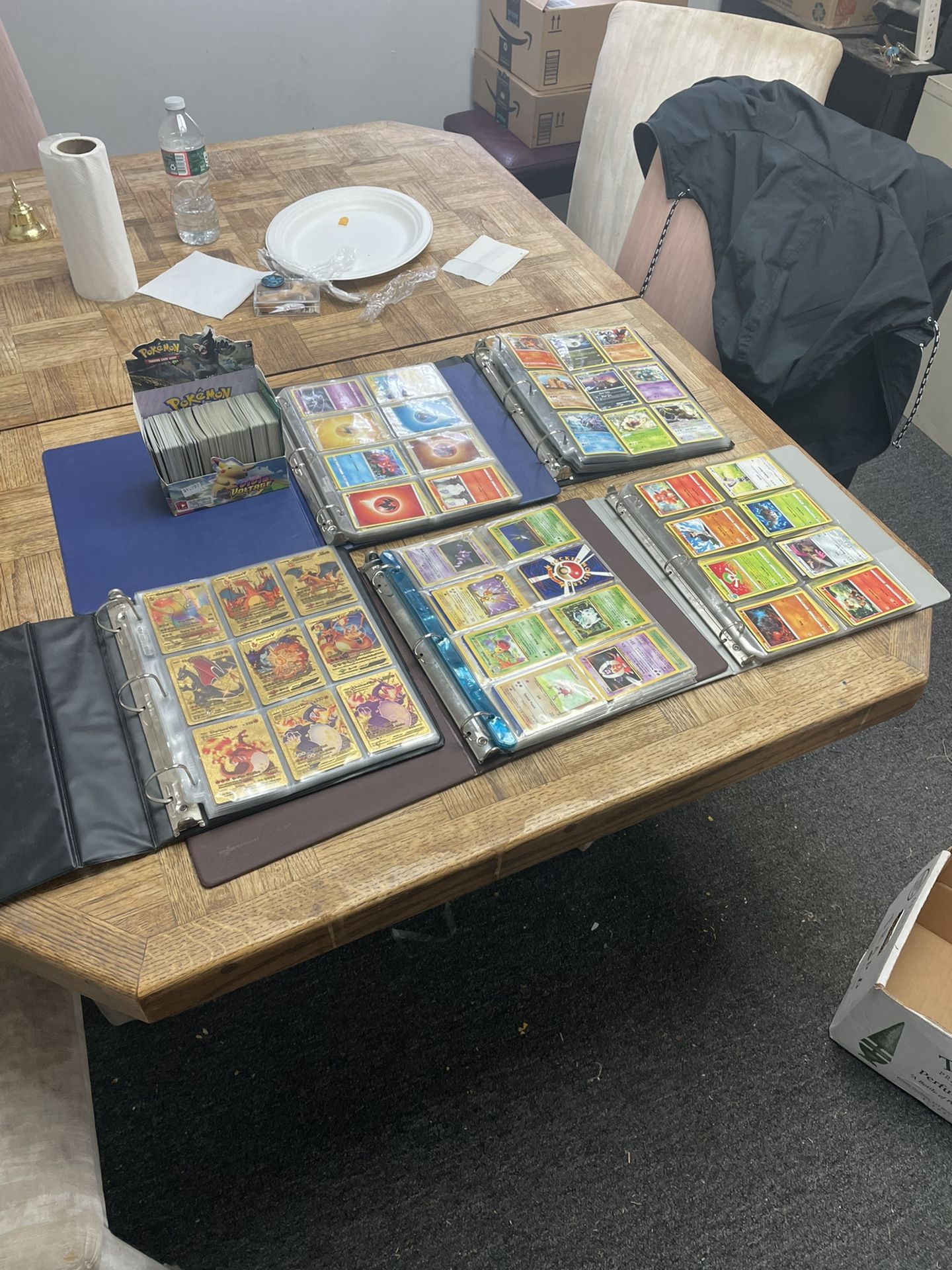 Huge Lot of 5 Pokemon Card Binders, 1990's-2020's, Rare Gold Cards for ...