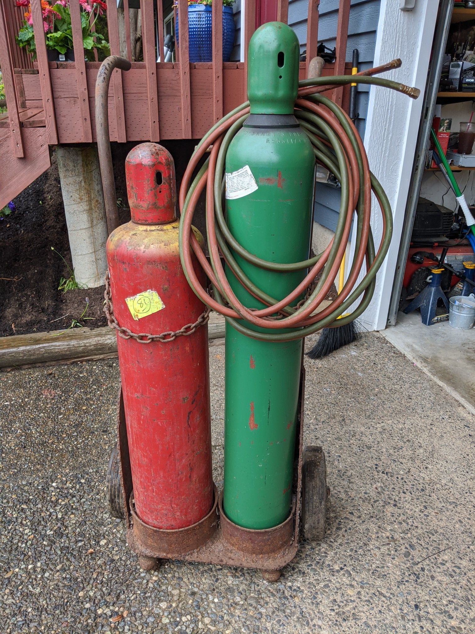 Welding Tanks with Cart for Sale in Bothell, WA - OfferUp