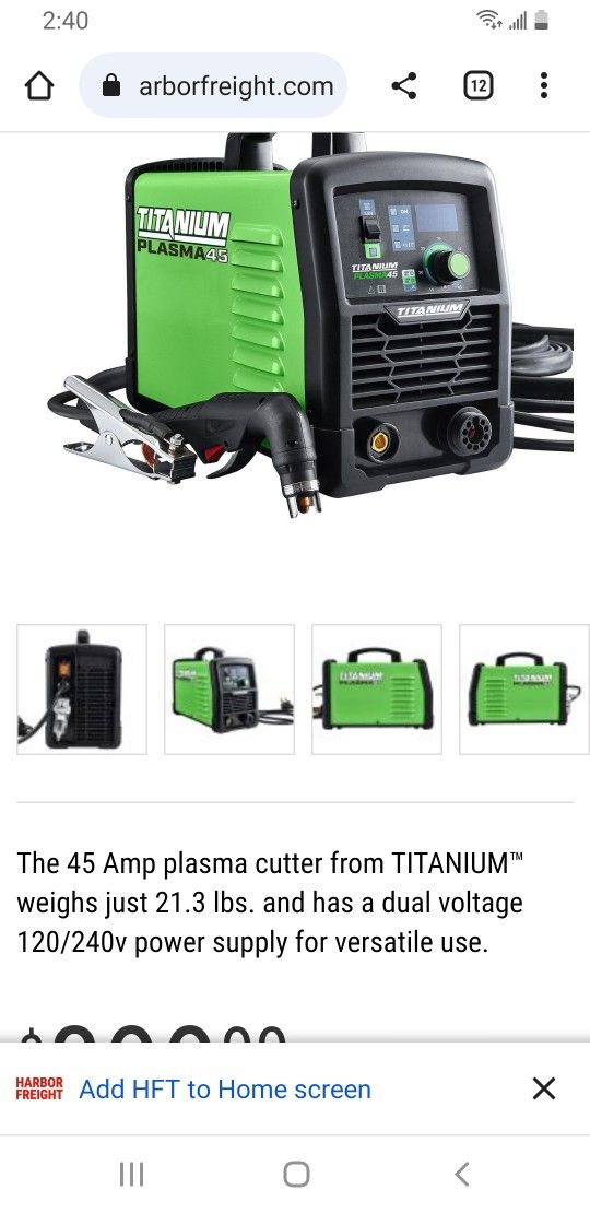 BRAND NEW TITANIUM 45 PLASMA CUTTER for Sale in Vernalis, CA - OfferUp