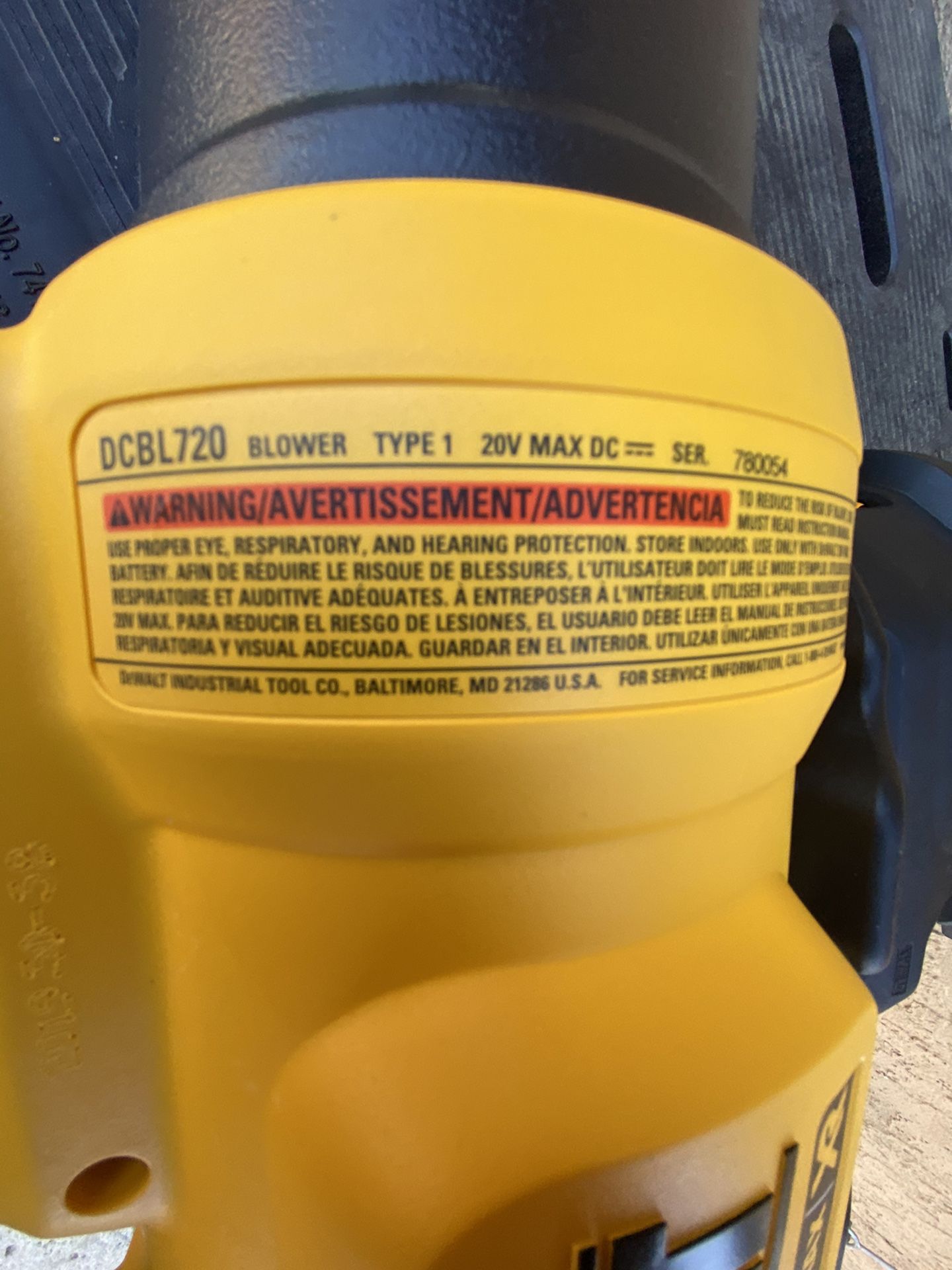 DEWALT DCBL720 20-Volt Max Brushless Blower (Bare Tool) uses for Sale ...