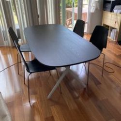 IKEA OPPMANNA Dinning Conference Table with 2 matching chairs for Sale in Irvine CA OfferUp