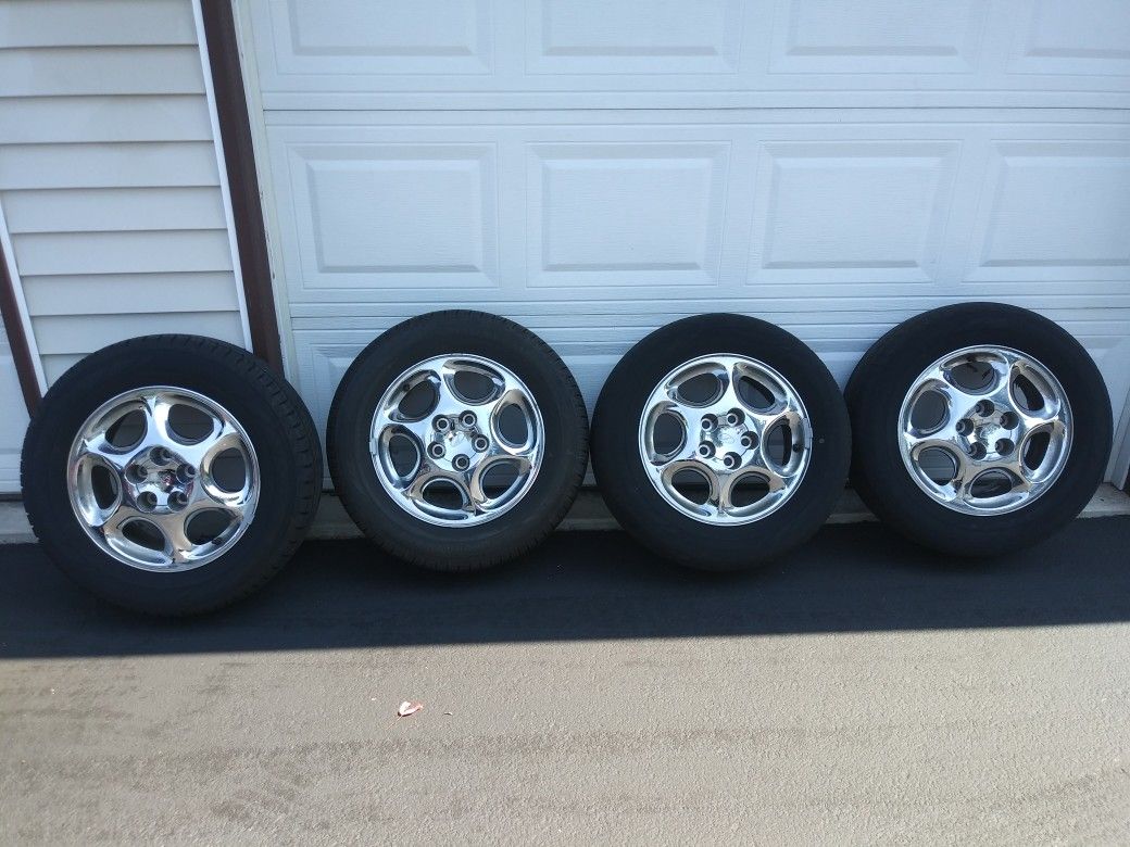 16 inch wheels and tires (chrome rims ) for Sale in Puyallup, WA - OfferUp