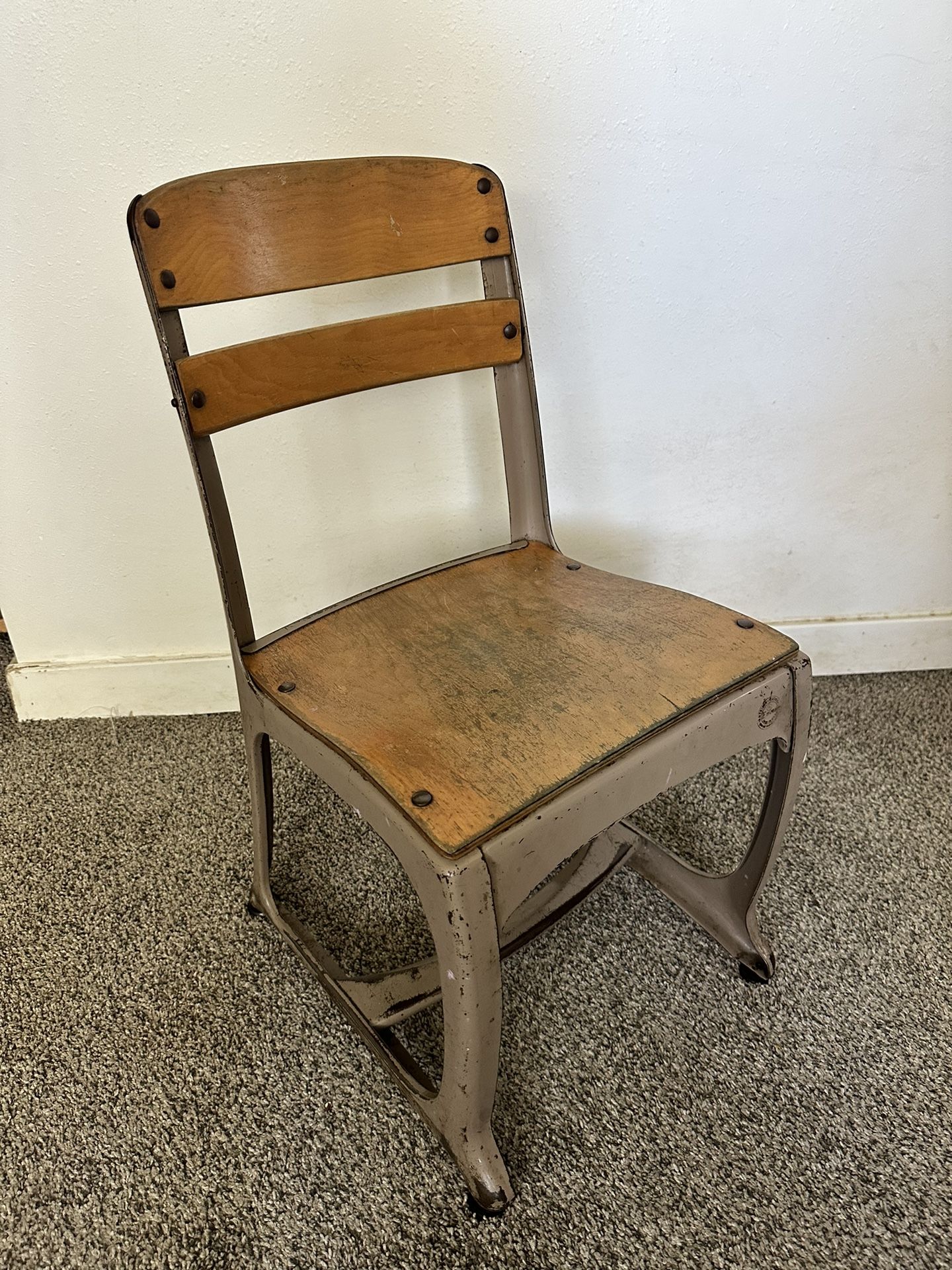 Vintage Wooden School Chairs
