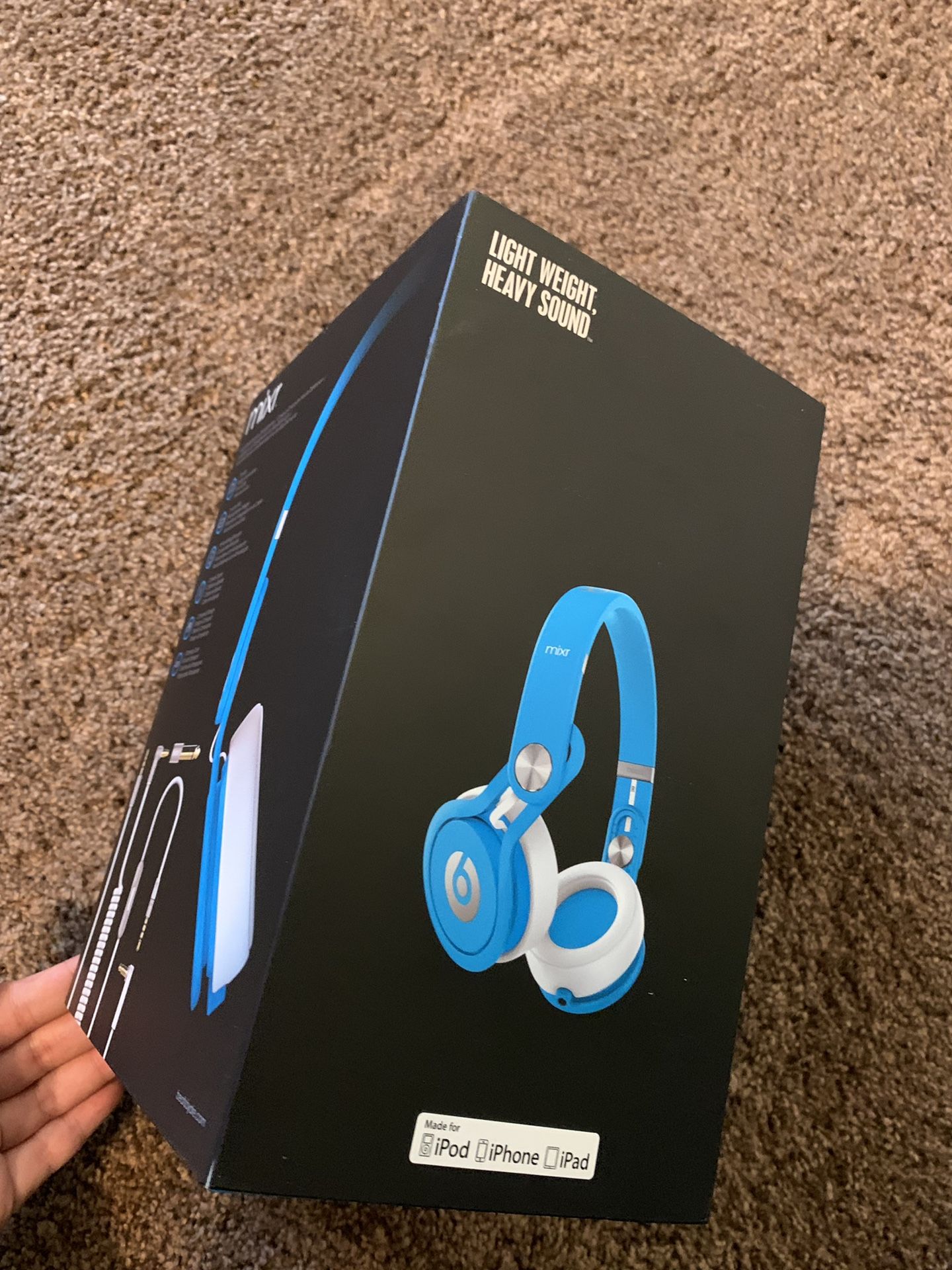 Beats Headphones Neon Blue