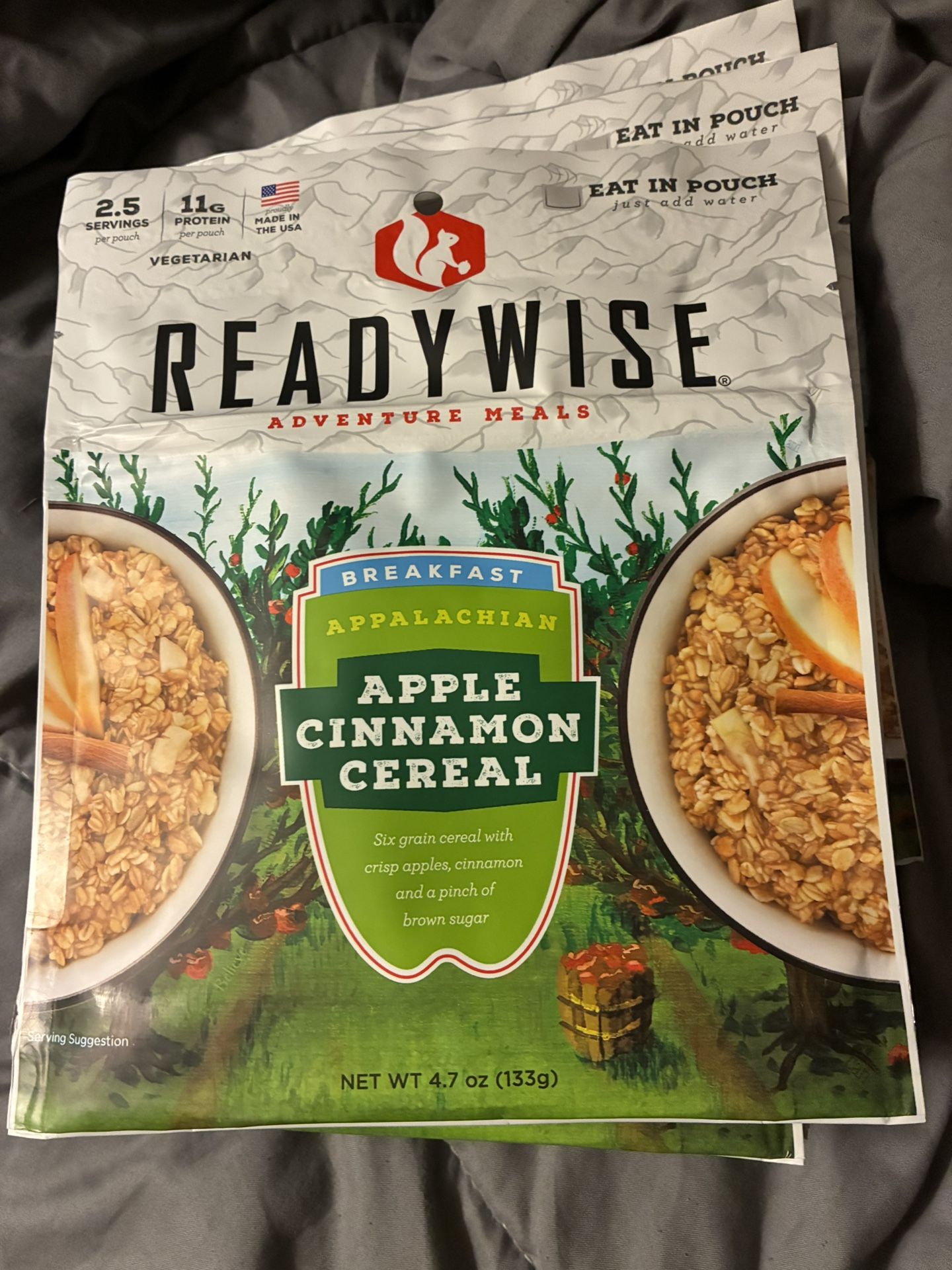Ready Wise Cereal Meals Freeze Dried Backpacking Camping for Sale in ...